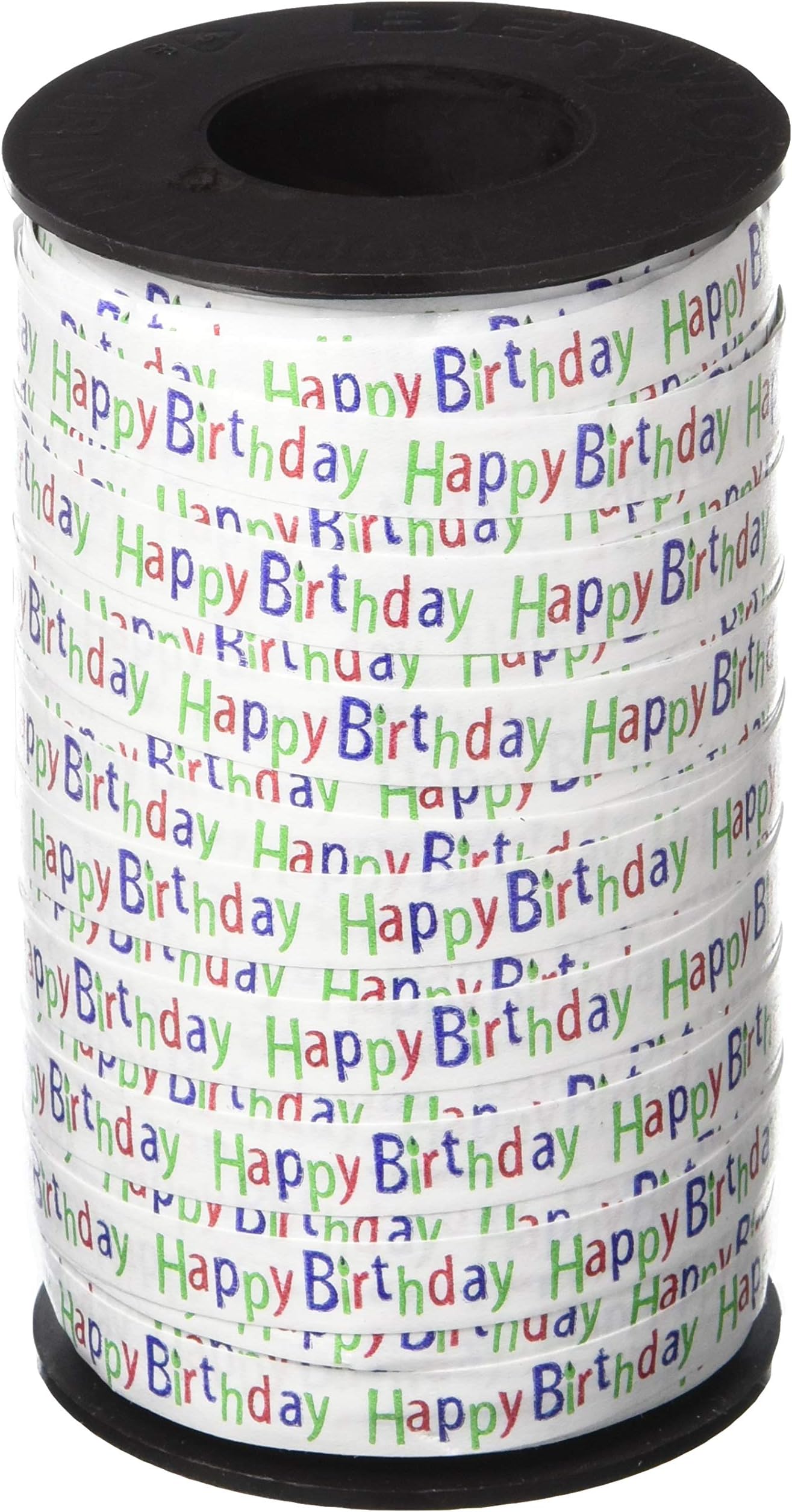 Amazon.com: Happy Birthday Ribbon Roll Gift Wrapping Crafts Party ...