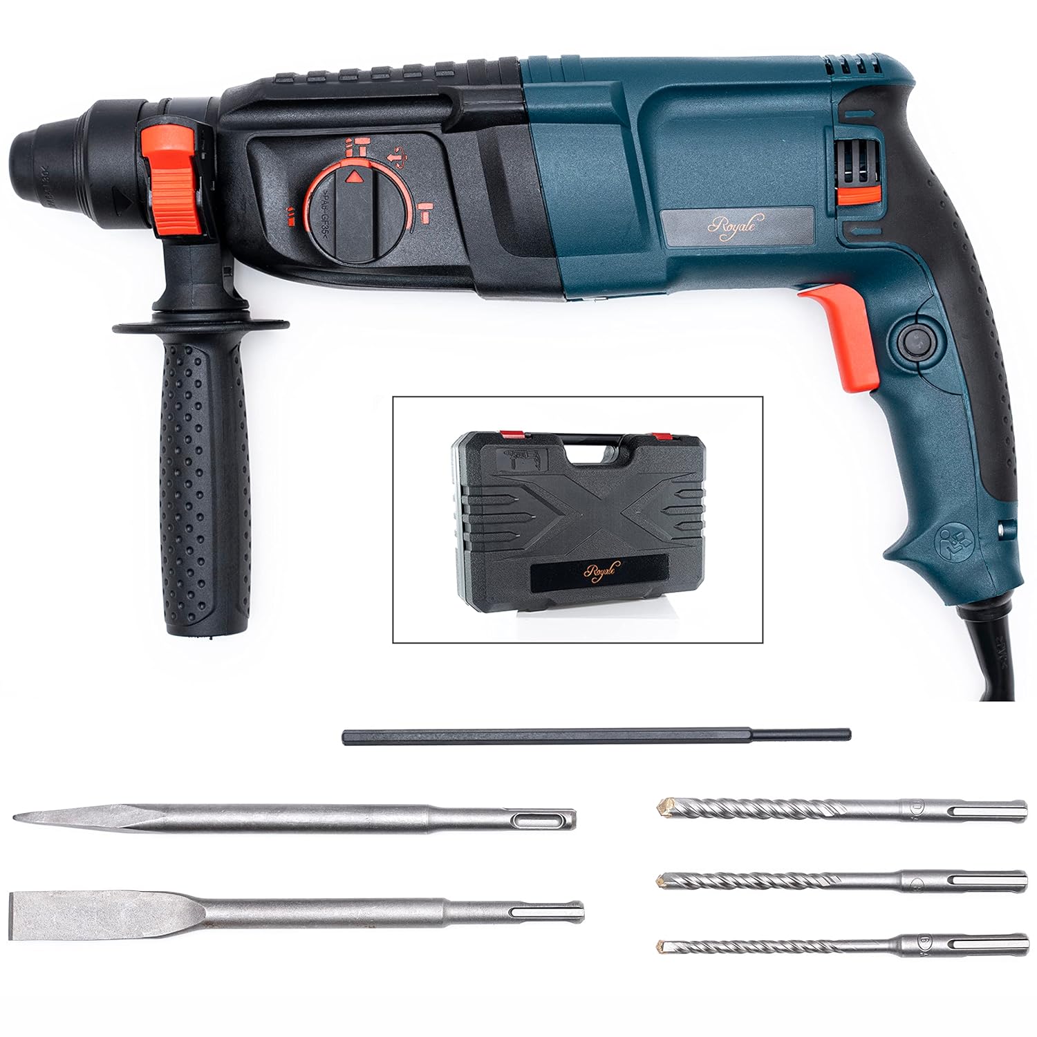 Zebra Premium Tools Royale Z - R26 1250W Reversible Rotary Hammer Drill ...