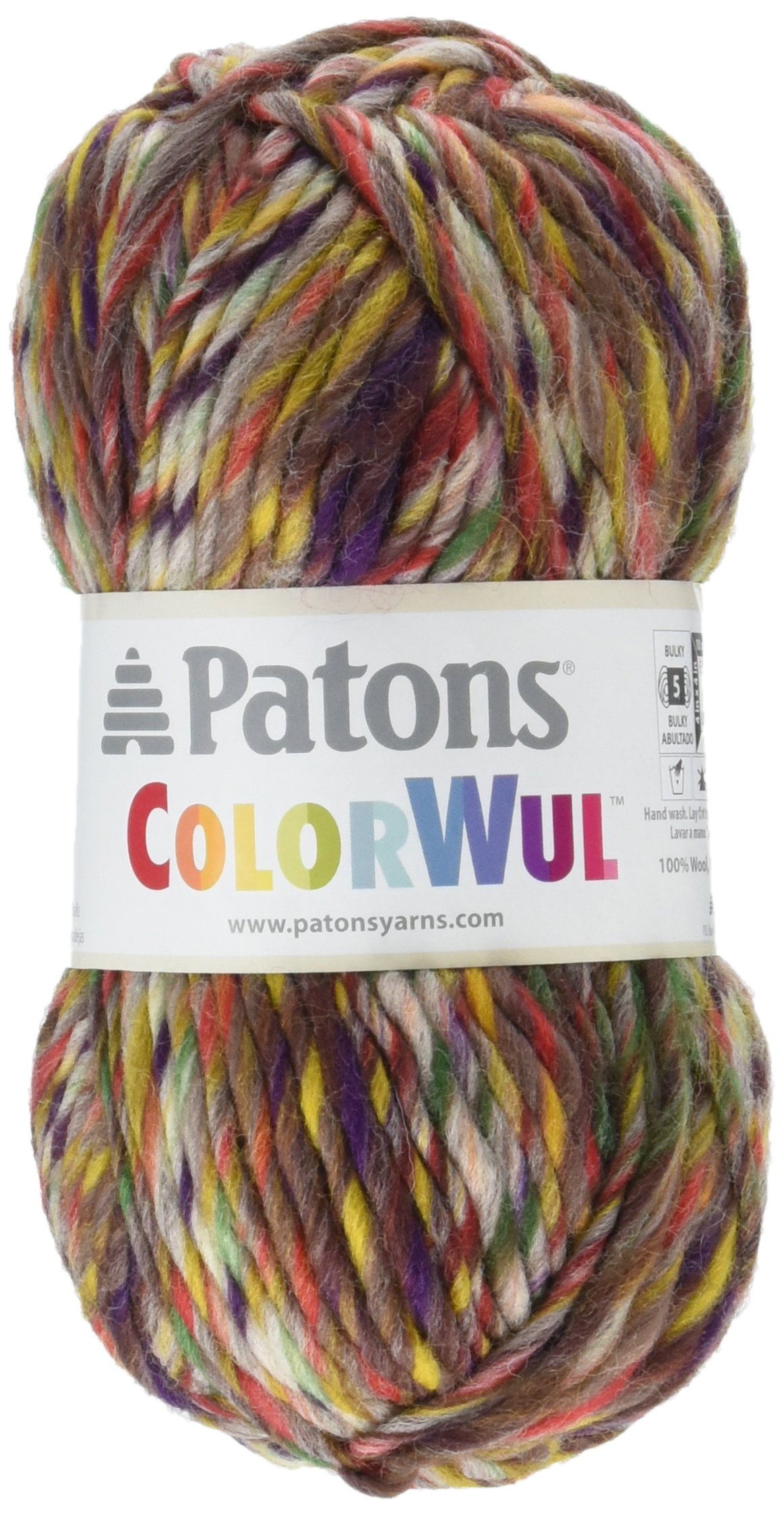 Amazon.com: Spinrite ColorWul Yarn, Bramble