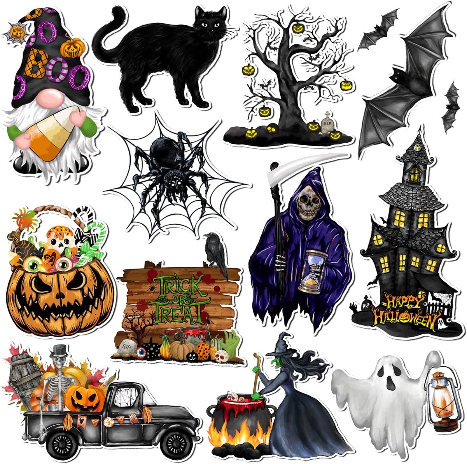 Amazon.com: Halloween Magnet Decorations 12Pcs, Refrigerator Car Locker ...