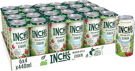 Inch's Apple Cider Can, 24x440ml : Amazon.co.uk: Grocery
