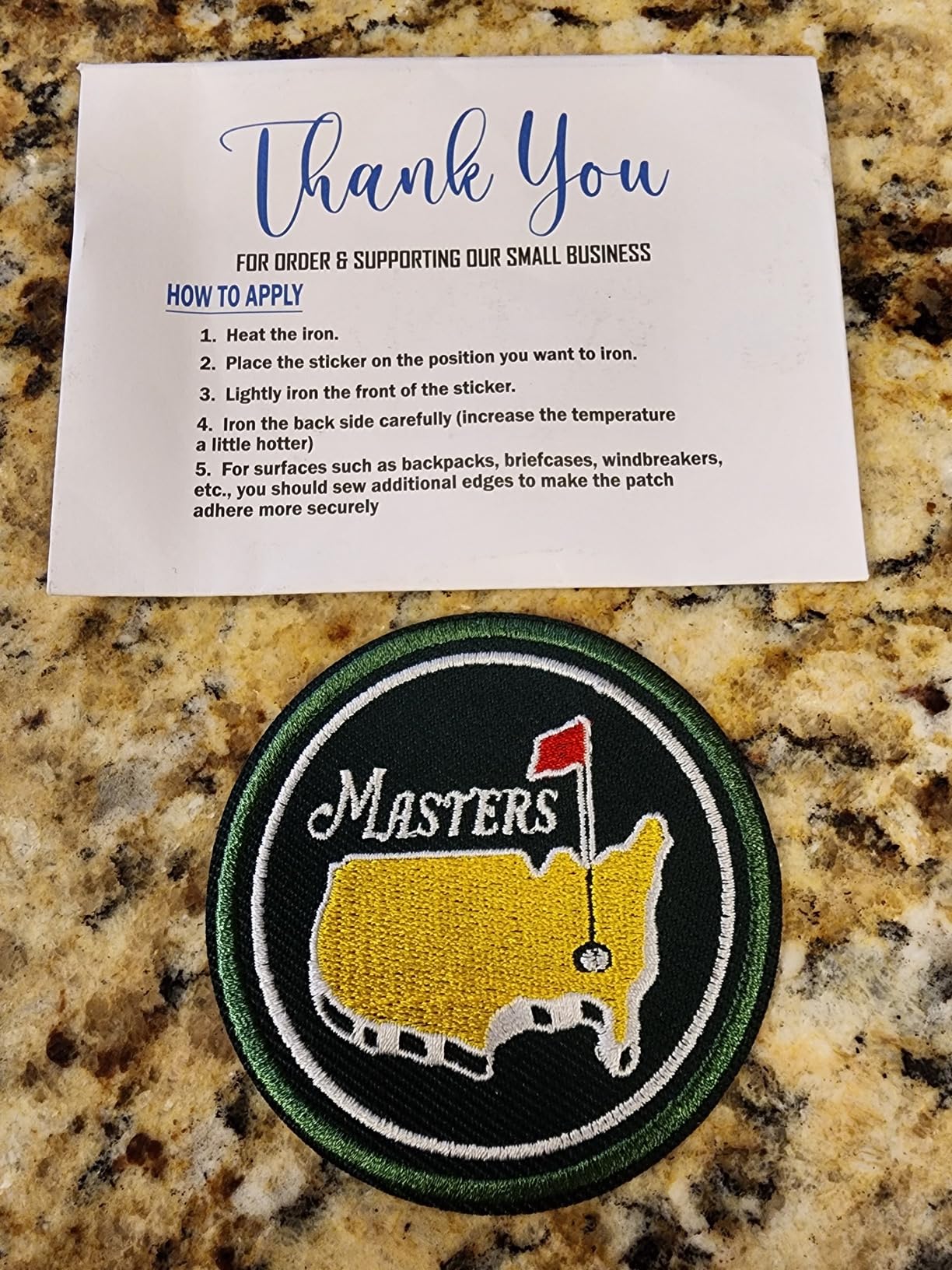 Amazon.com: 18DECOFUS Masters Golf Patch, 3 Inches Iron On/Sew On ...
