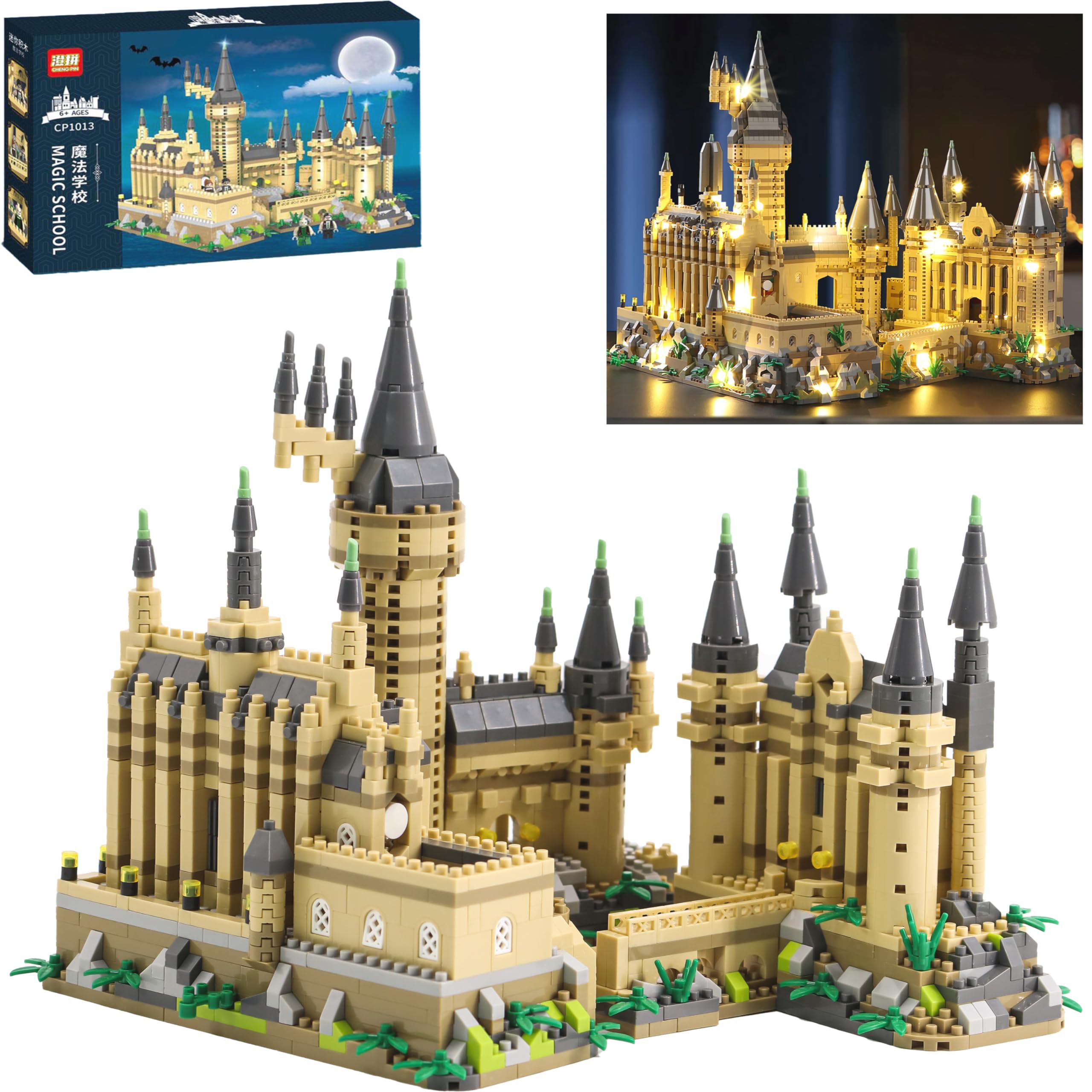 Snapklik.com : KeVeuLen Harry Magic School Castle Building Blocks ...