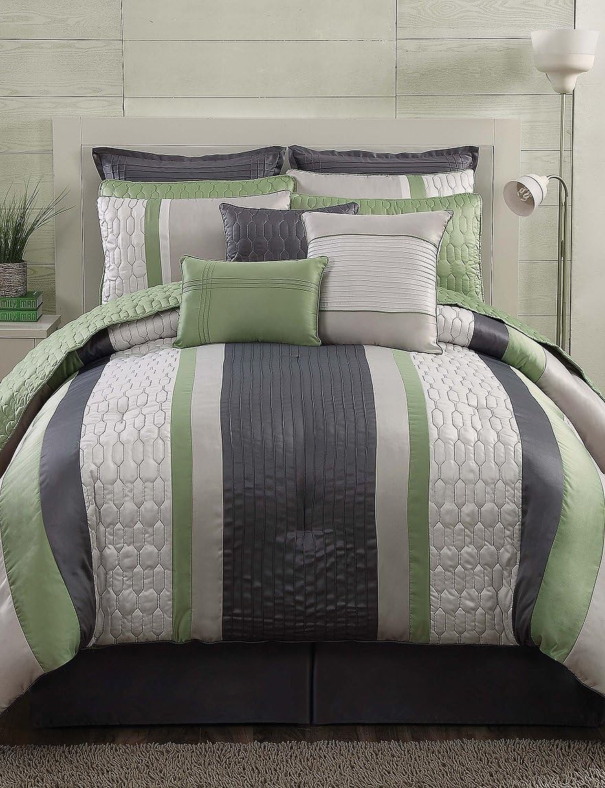 Amazon.com: VCNY Madison 8-Piece Comforter Set, Queen : Home & Kitchen