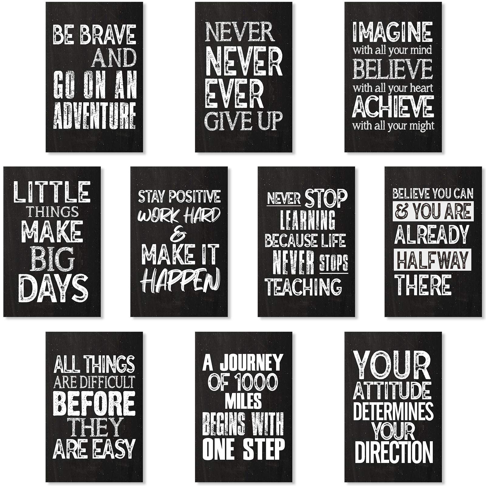 Buy 10 Pieces Inspirational Wall Positive Quote s Wall Decor ...