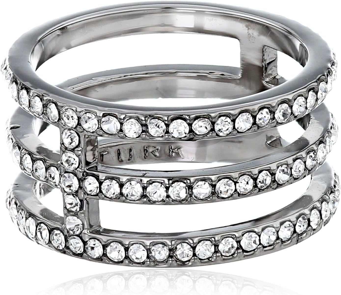 Amazon.com: Trina Turk "Discreet Opulence" Crystal Pave Triple Band ...
