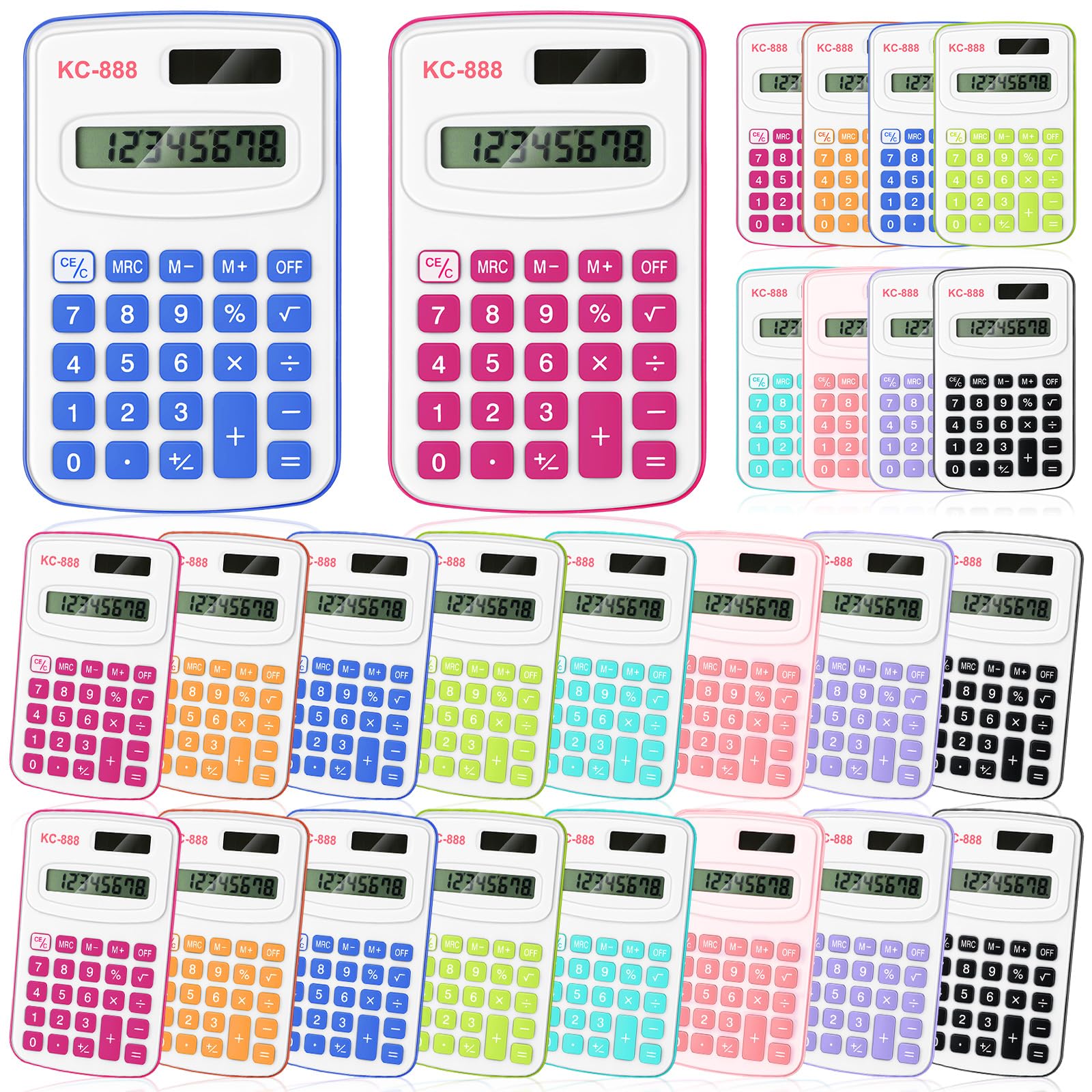 Amazon.com : Treela 30 Pcs Pocket Size Calculator for Students Bulk ...