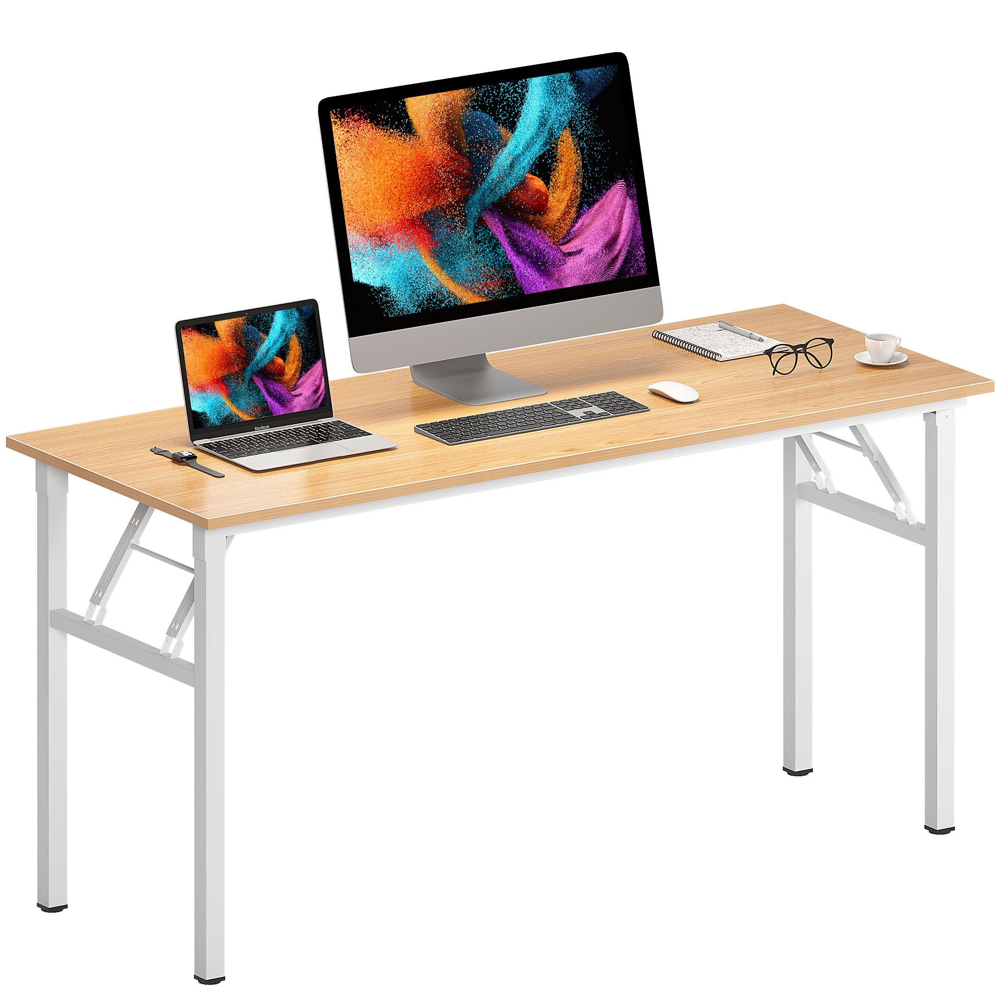 Amazon.com: Need Home Office Desk Large Computer Desk 60 inch Sturdy ...