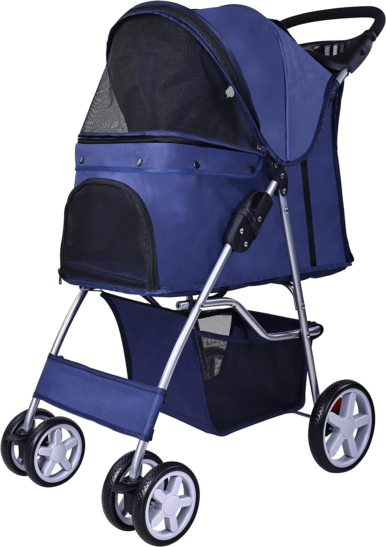 Amazon.com : Azaeahom Pet Stroller 4 Wheels Dog Cat Stroller for Medium ...