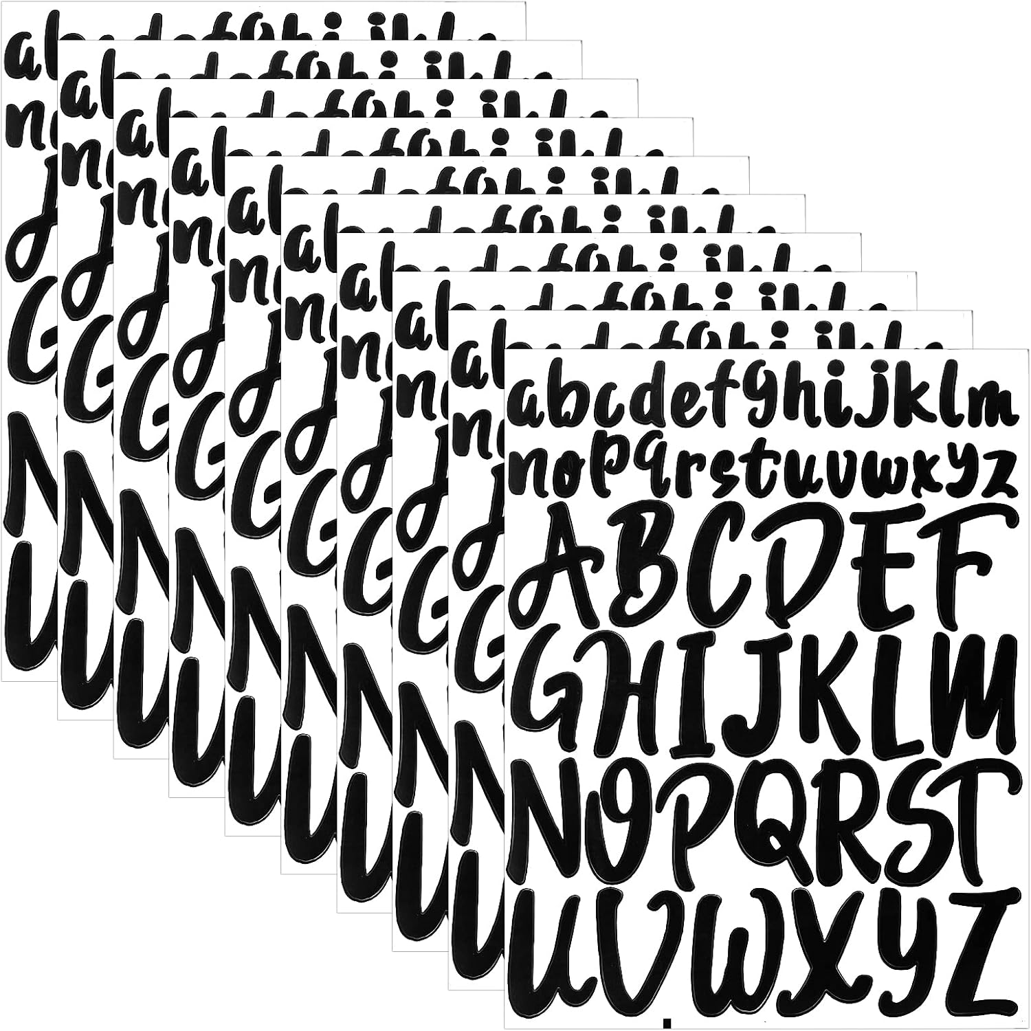 Amazon.com: LUTER 520pcs Vinyl Alphabet Stickers, 10 Sheets 1inch 2inch ...