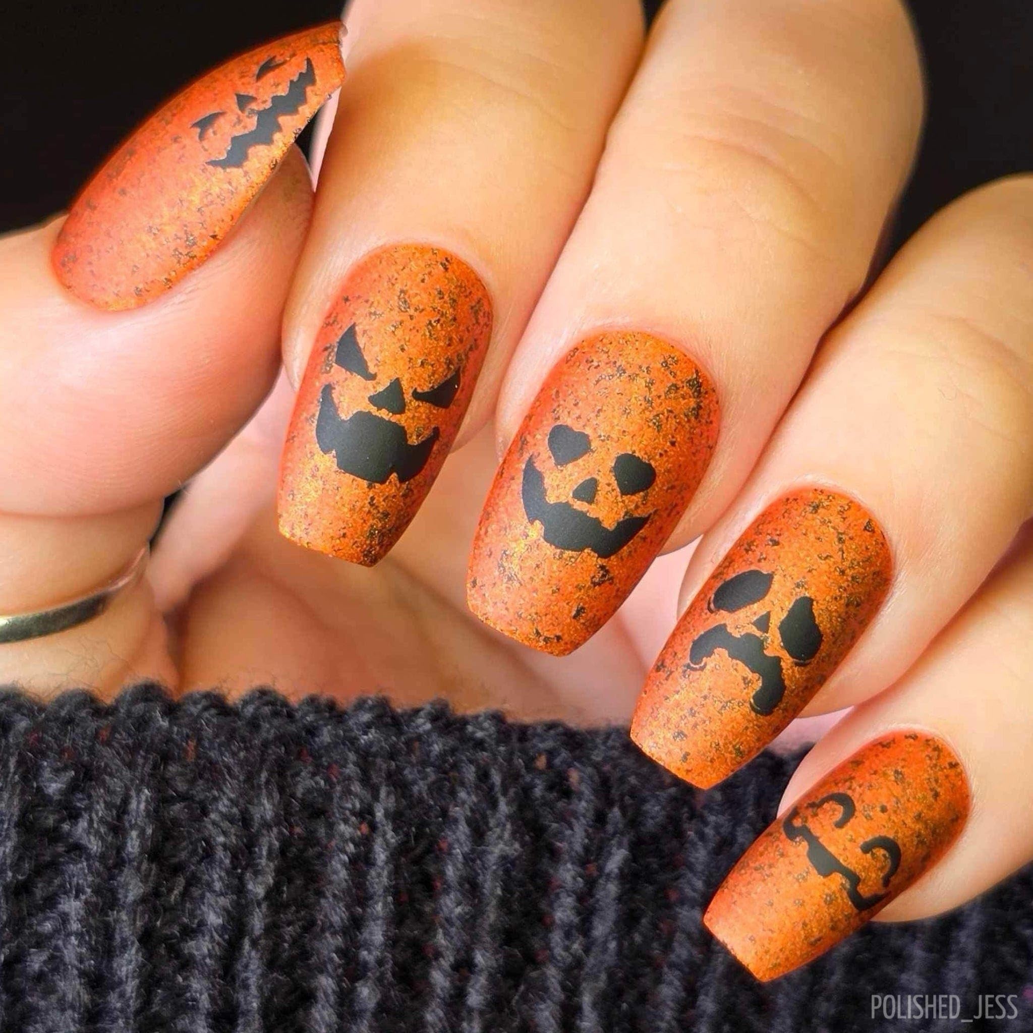 Jack O Lantern Nails