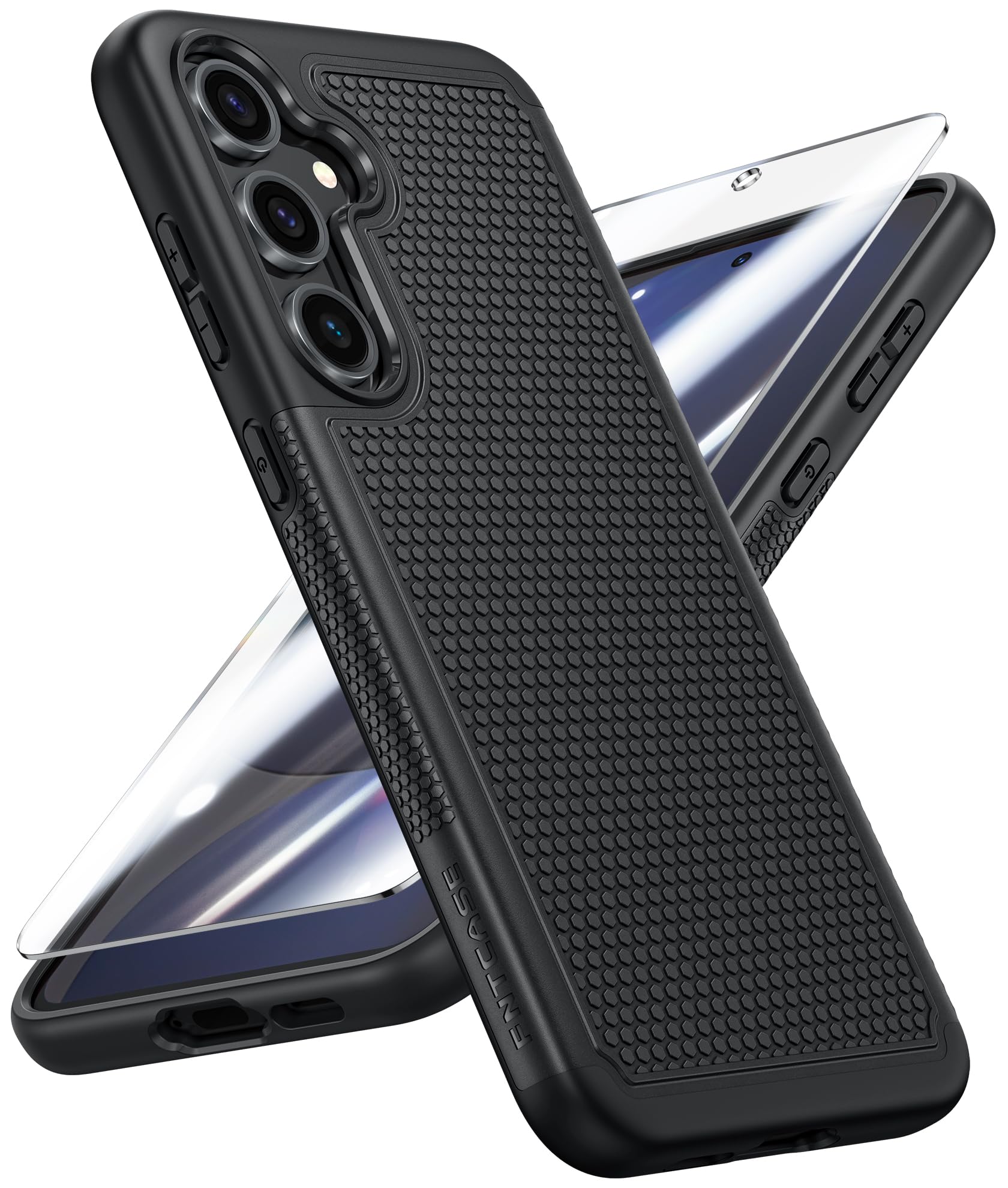 FNTCASE for Samsung Galaxy S24-FE Case: Dual Layer Protective Heavy ...