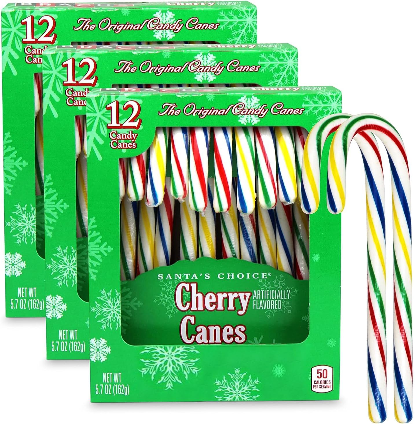 Amazon.com: Cherry Candy Canes – 36-Count Candy Canes – Candy Canes for ...