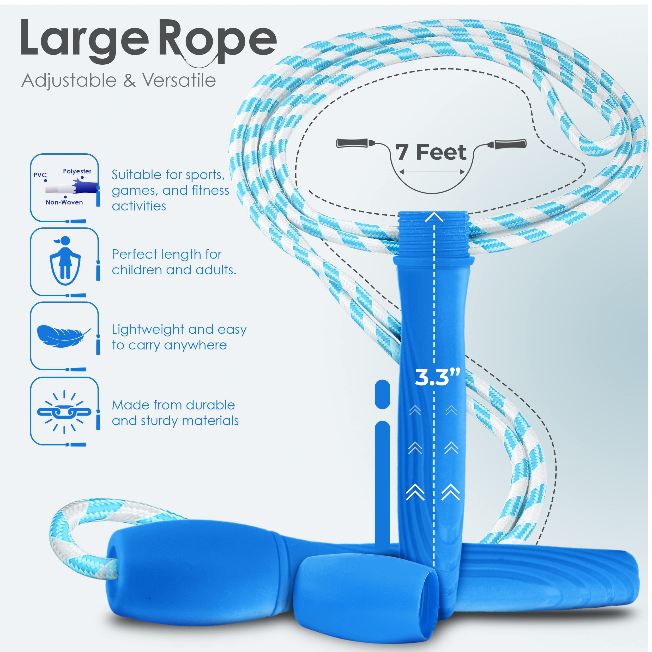 Snapklik.com : Ram Pro All Purpose Jump Rope Stripe Ropes