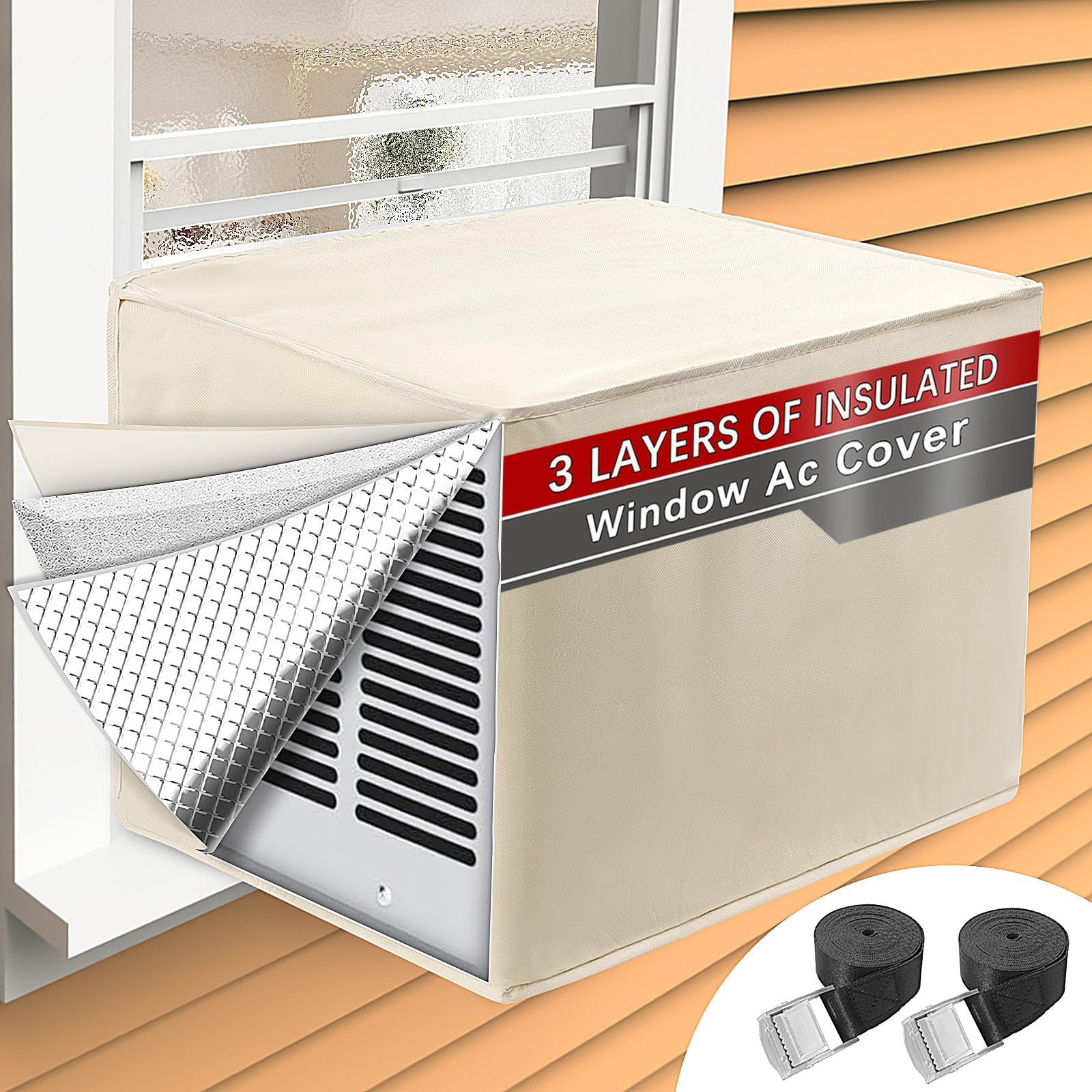 Amazon.com: Window Air Conditioner Cover Outside Unit for Winter ...