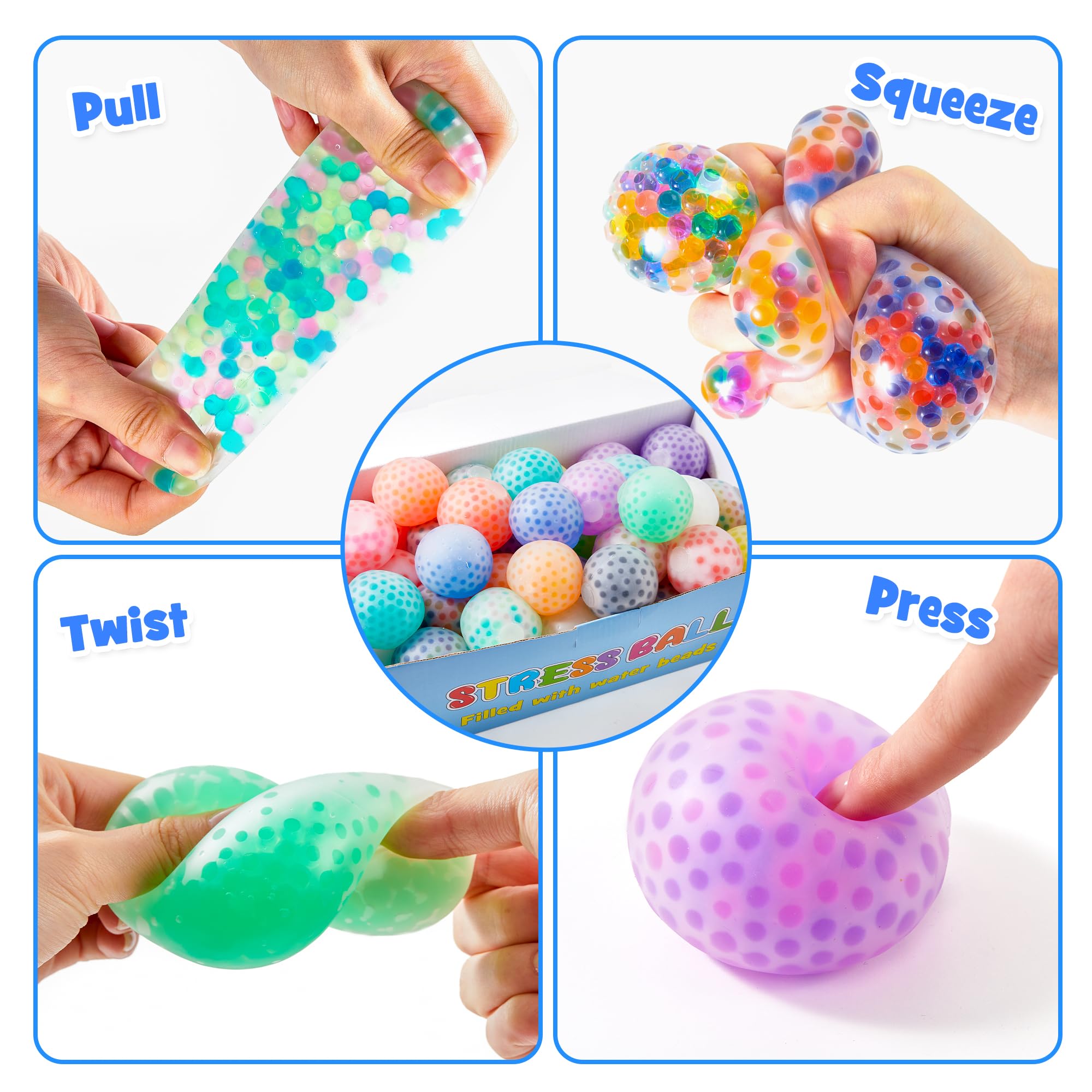 Fidget Relief Toys For Adults Kids 36 Pack Stress Balls Assortment ...