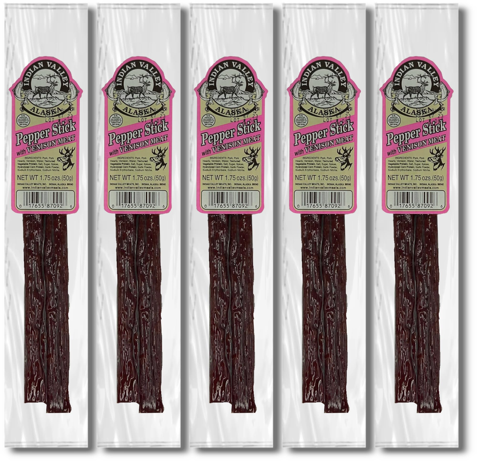 Venison Sticks Venison Pepperoni Stick 5oz. 10th & M Seafoods