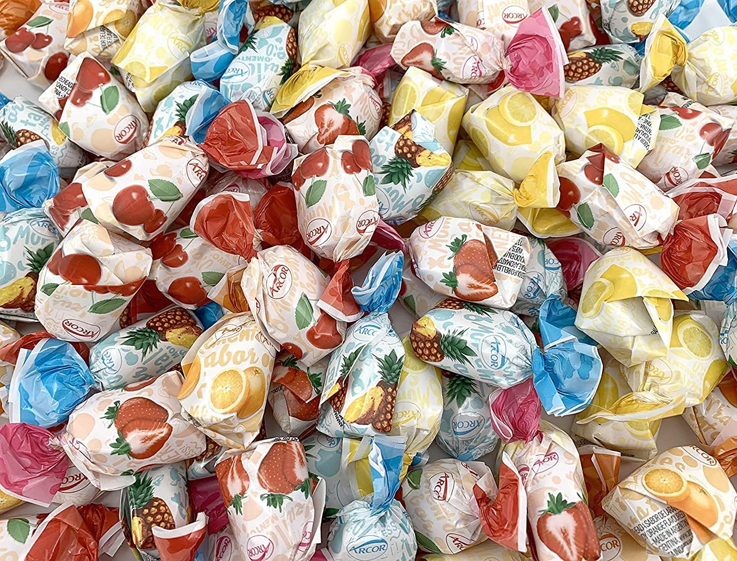 Amazon.com : Arcor Fruit Filled Hard Candy - 2 Pound Bulk Bag - Bon ...