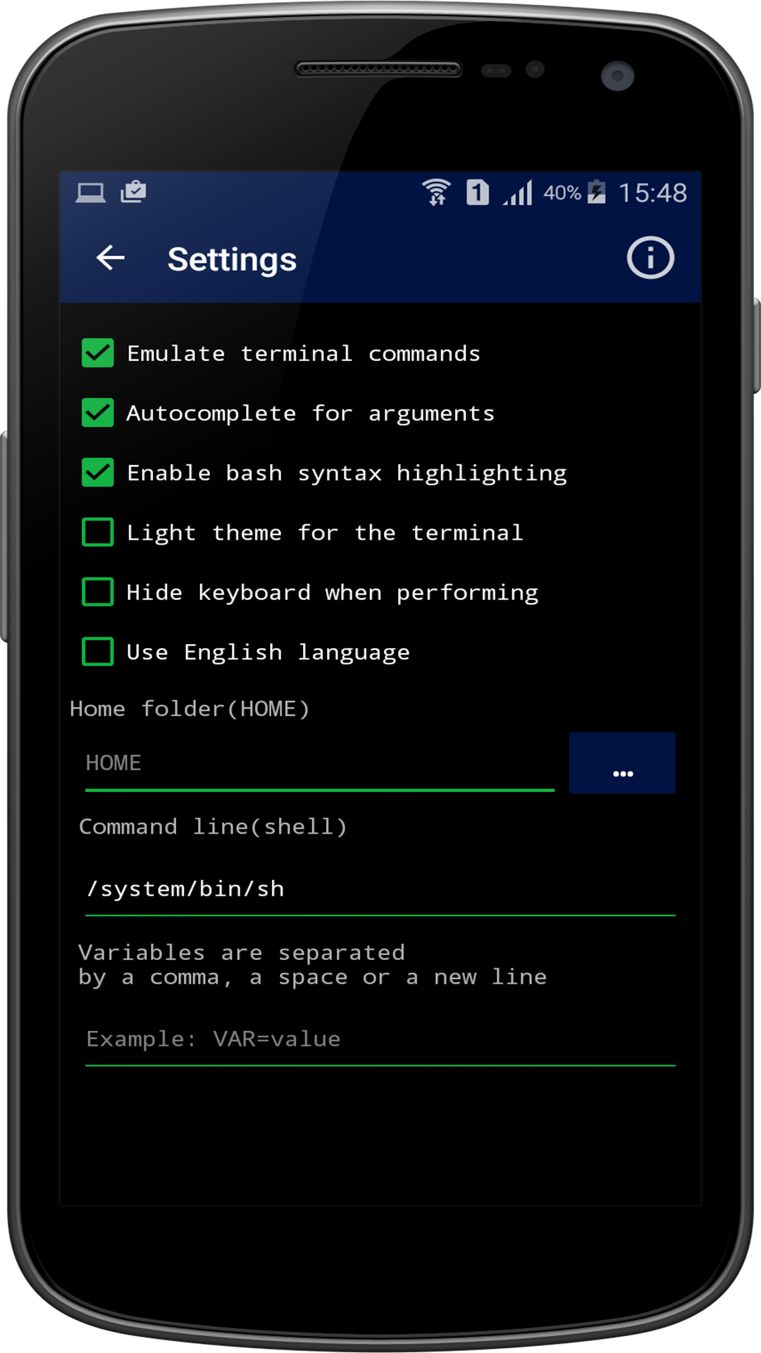 Qute: Command Console and Terminal Emulator - App on Amazon Appstore