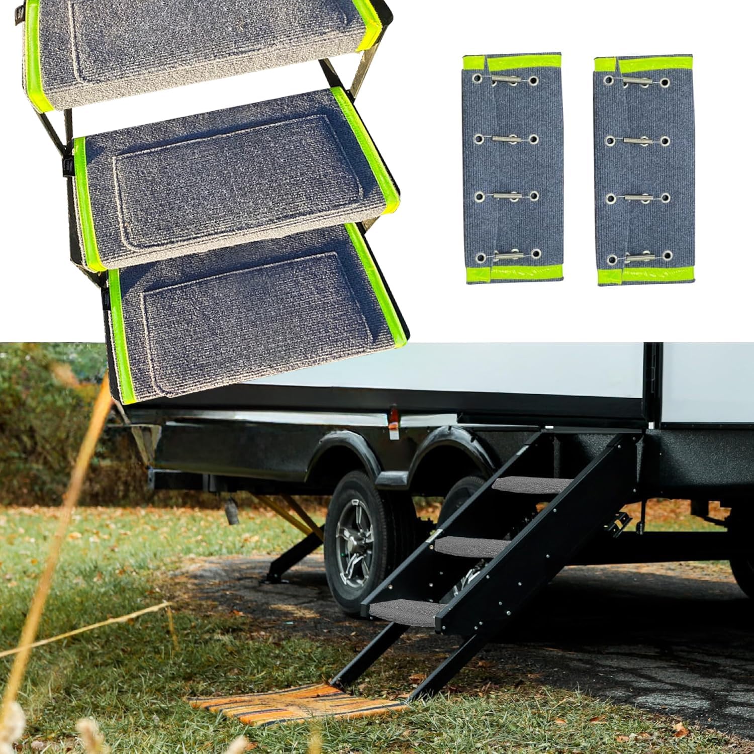 Amazon.com: Mifami RV Step Covers Non-Slip Trailer Step Rug with Glow ...