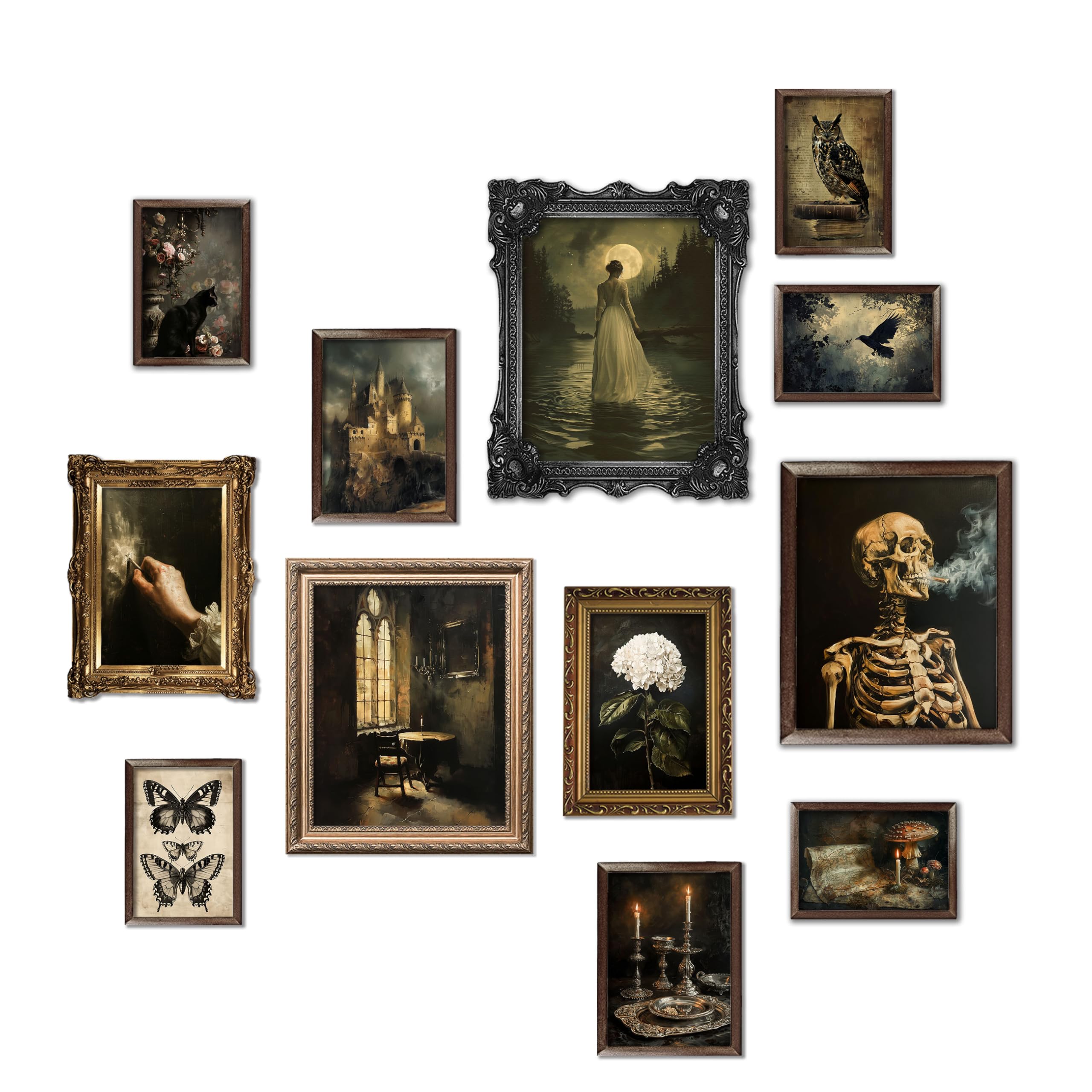 Amazon.com: Skyists Dark Academia Decor, Victorian Gothic Wall Art ...