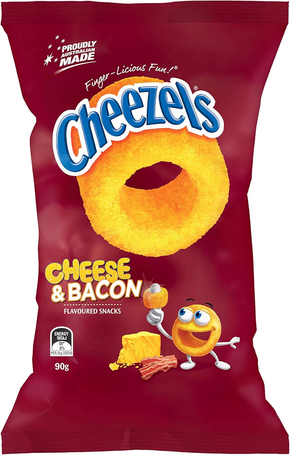 Cheezels Cheese and Bacon Flavour Snacks, 90 Grams x 12 : Amazon.com.au ...
