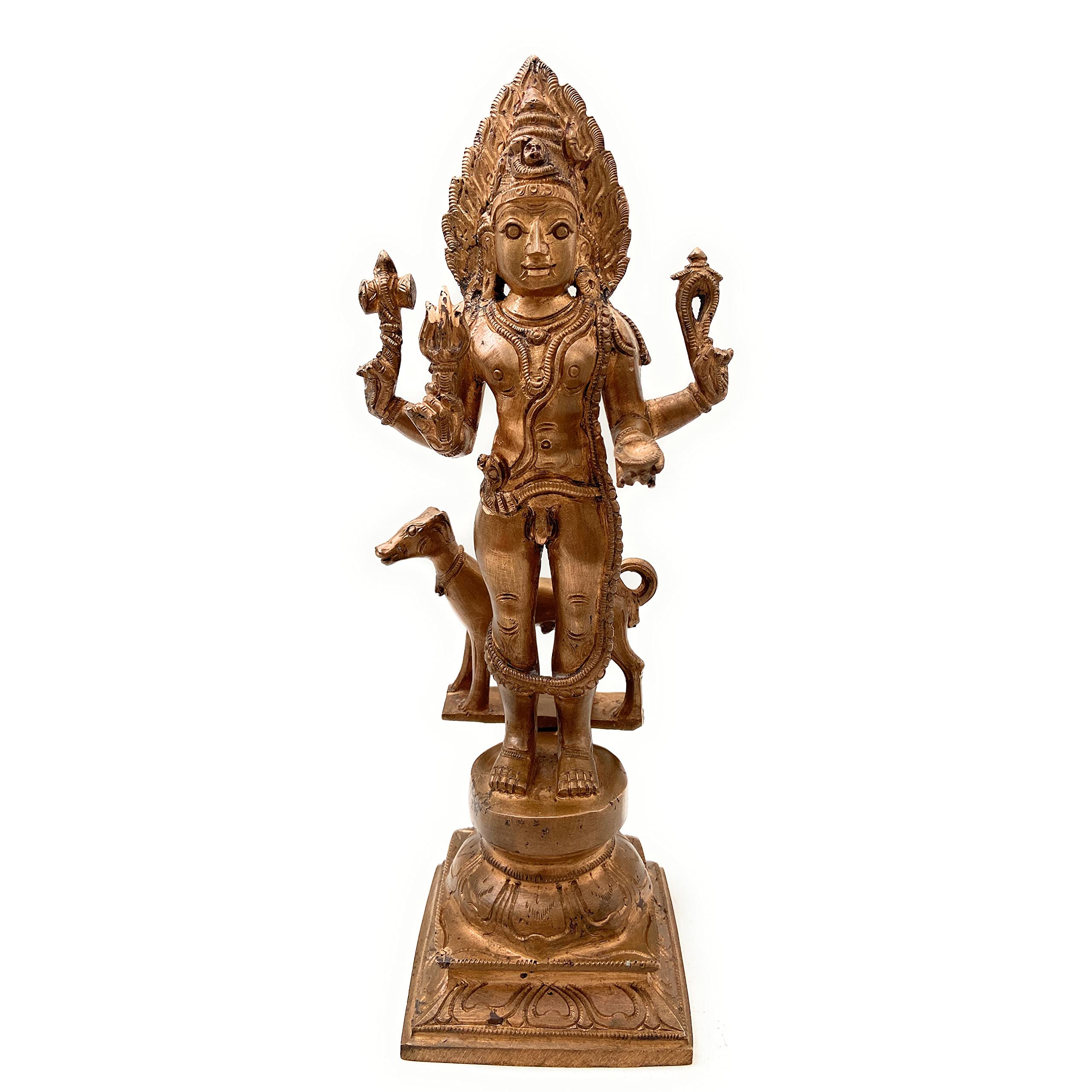 South Indian Arts Bronze Panchaloha Maha Kaal Shiva Hand Crafted ...