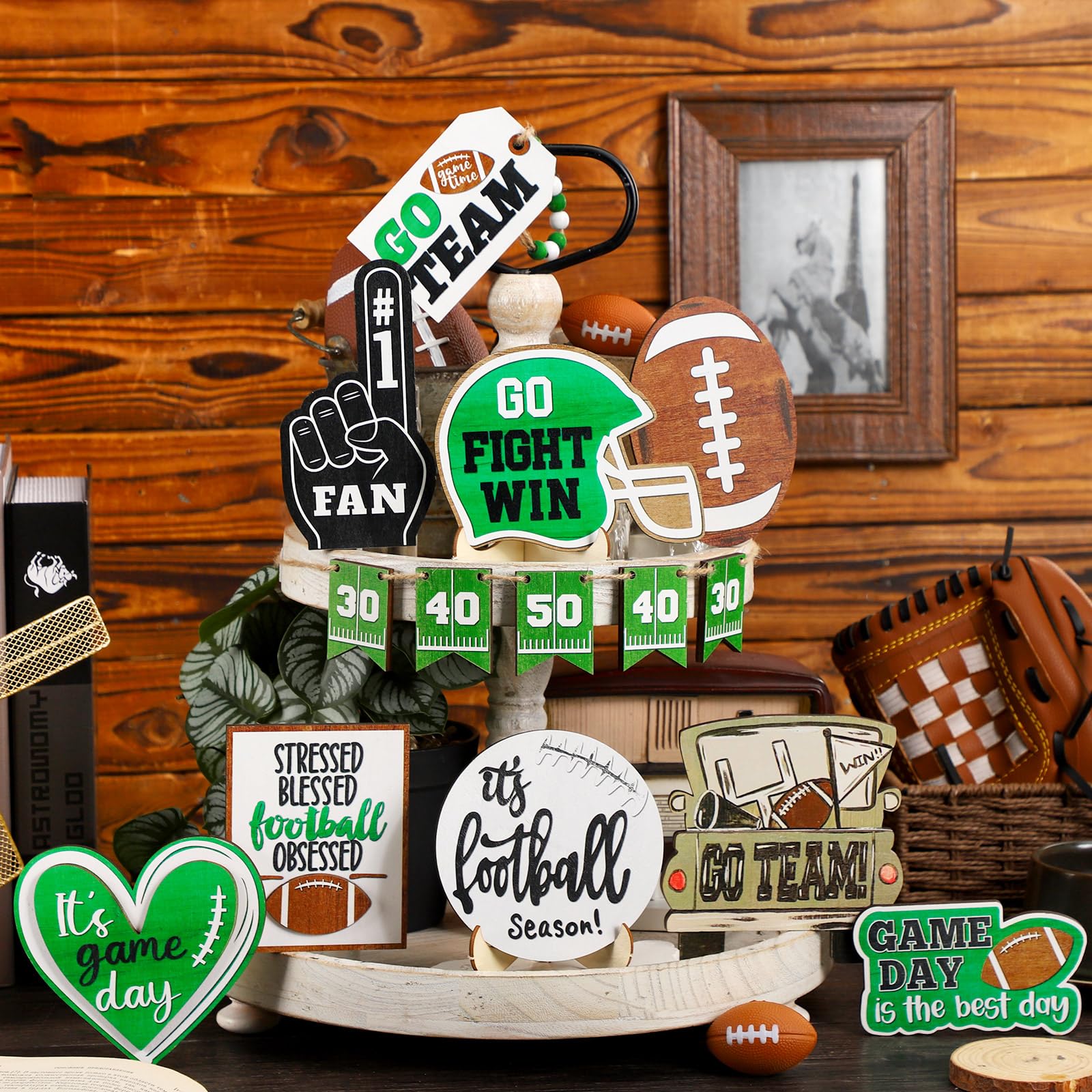 Football Party Table Toppers 10PCS Football Party Decorations Football ...