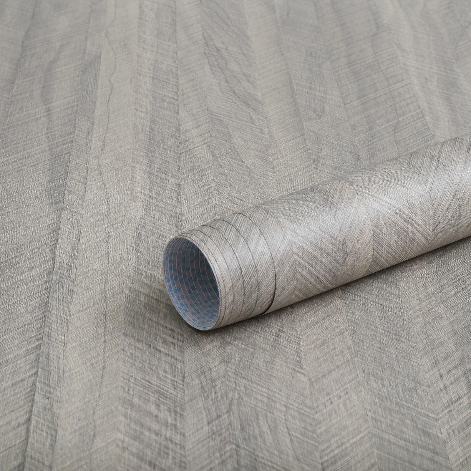 GloryTik Wood Contact Paper Peel and Stick Wallpaper Light Grey Brown ...