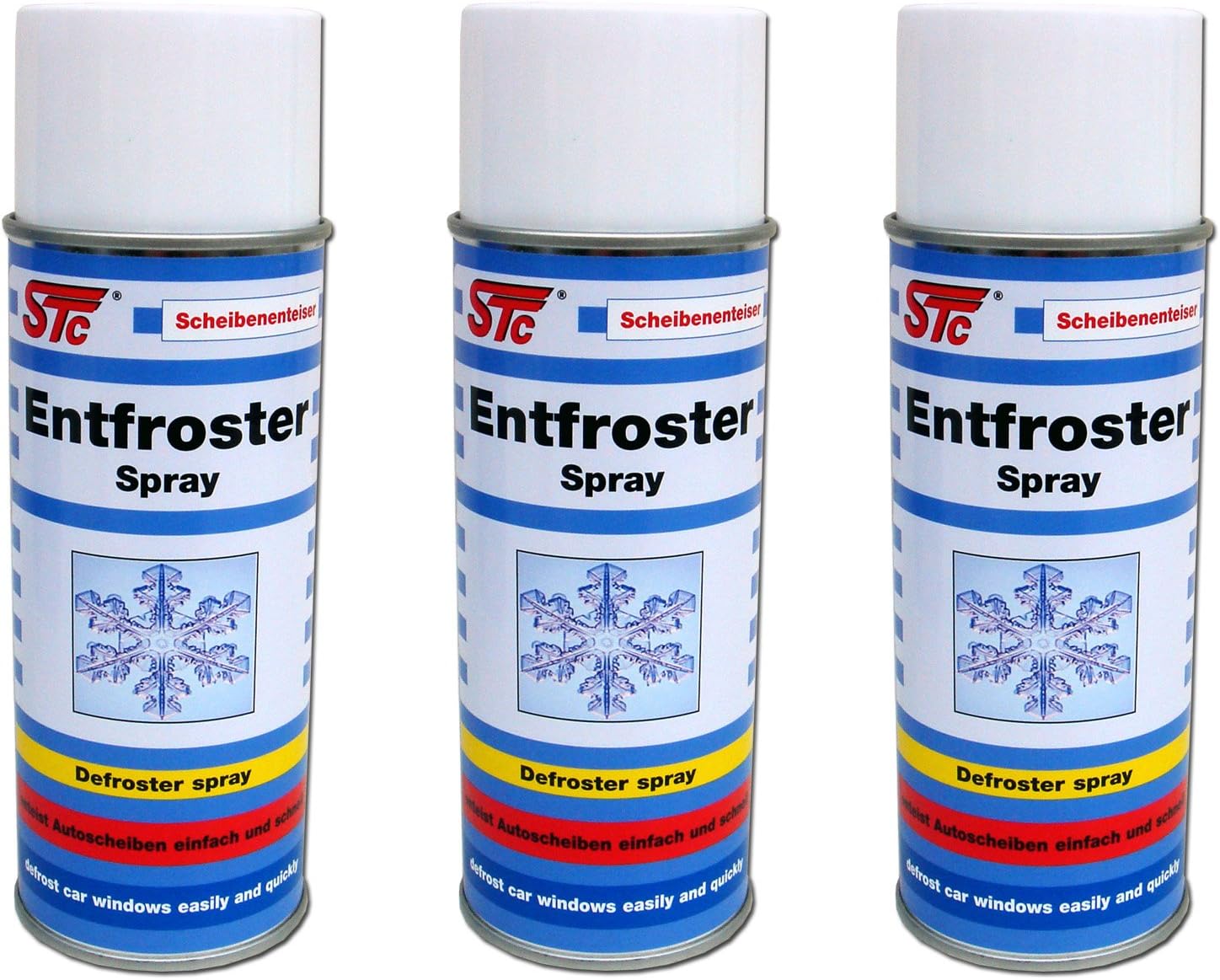STC 3 x 400 ml Scheibenenteiser Spray Enteiserspray Entfrosterspray ...