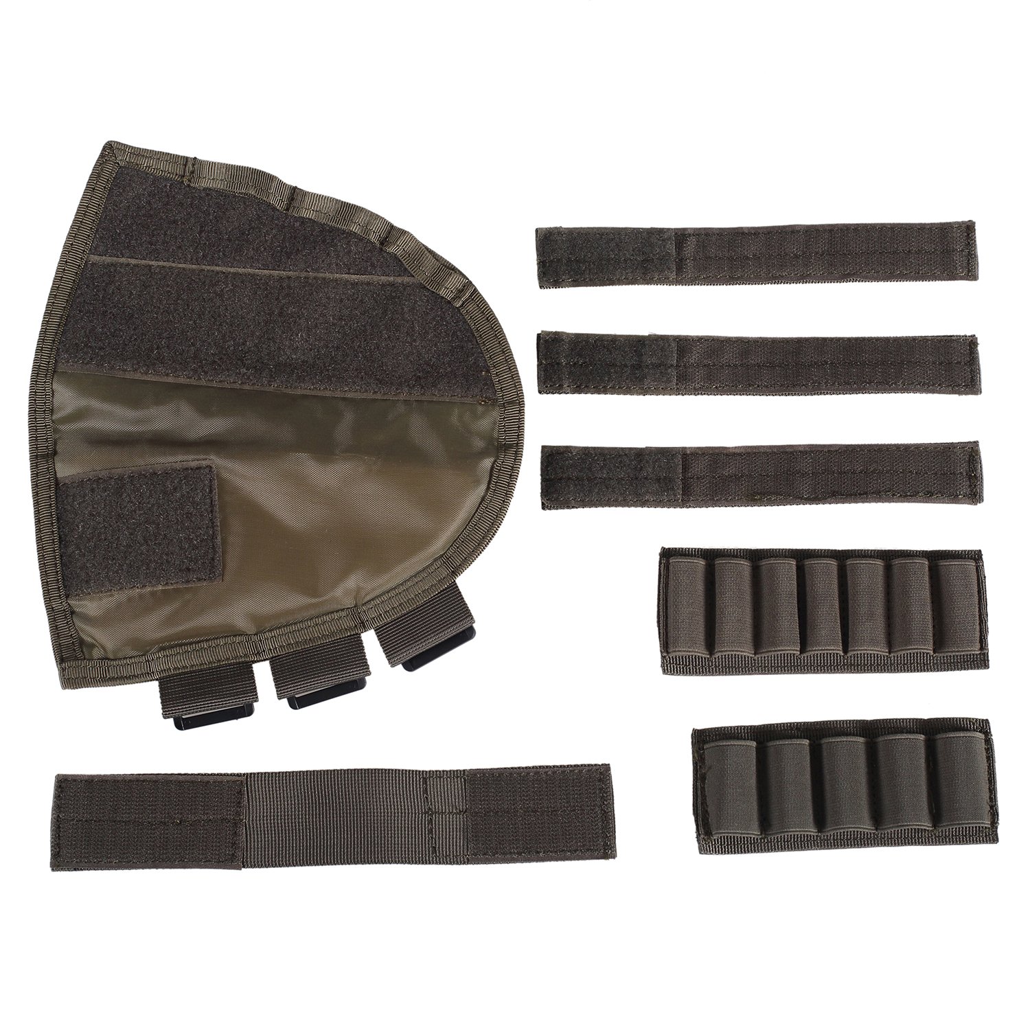 Shotgun Shell Strip Holder LEATHER SHOTGUN CARTRIDGE Buttstock Shell ...