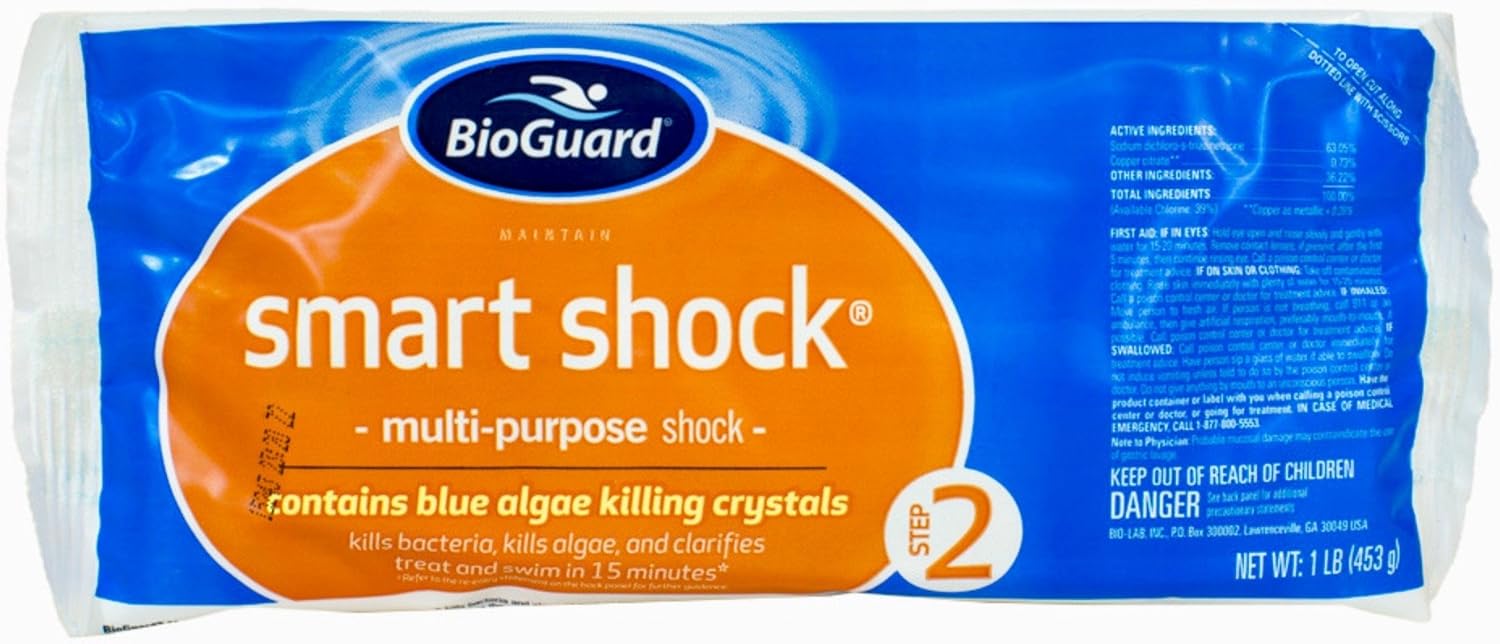 Amazon.com : BioGuard Smart Shock 1 lb, Pack of 6, Algae Preventative ...