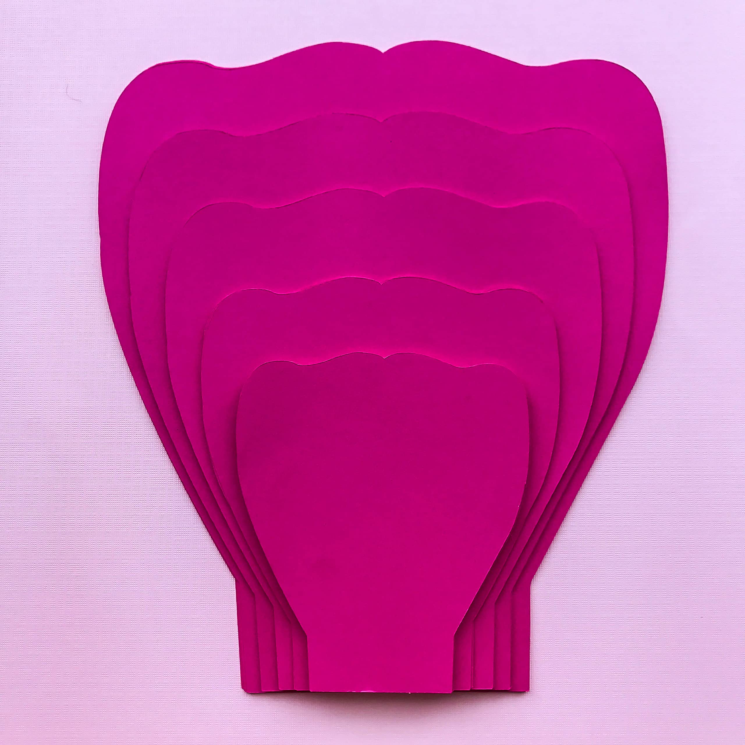 Rose Petal Template Printable Crepe Paper Flowers Templates | PDF