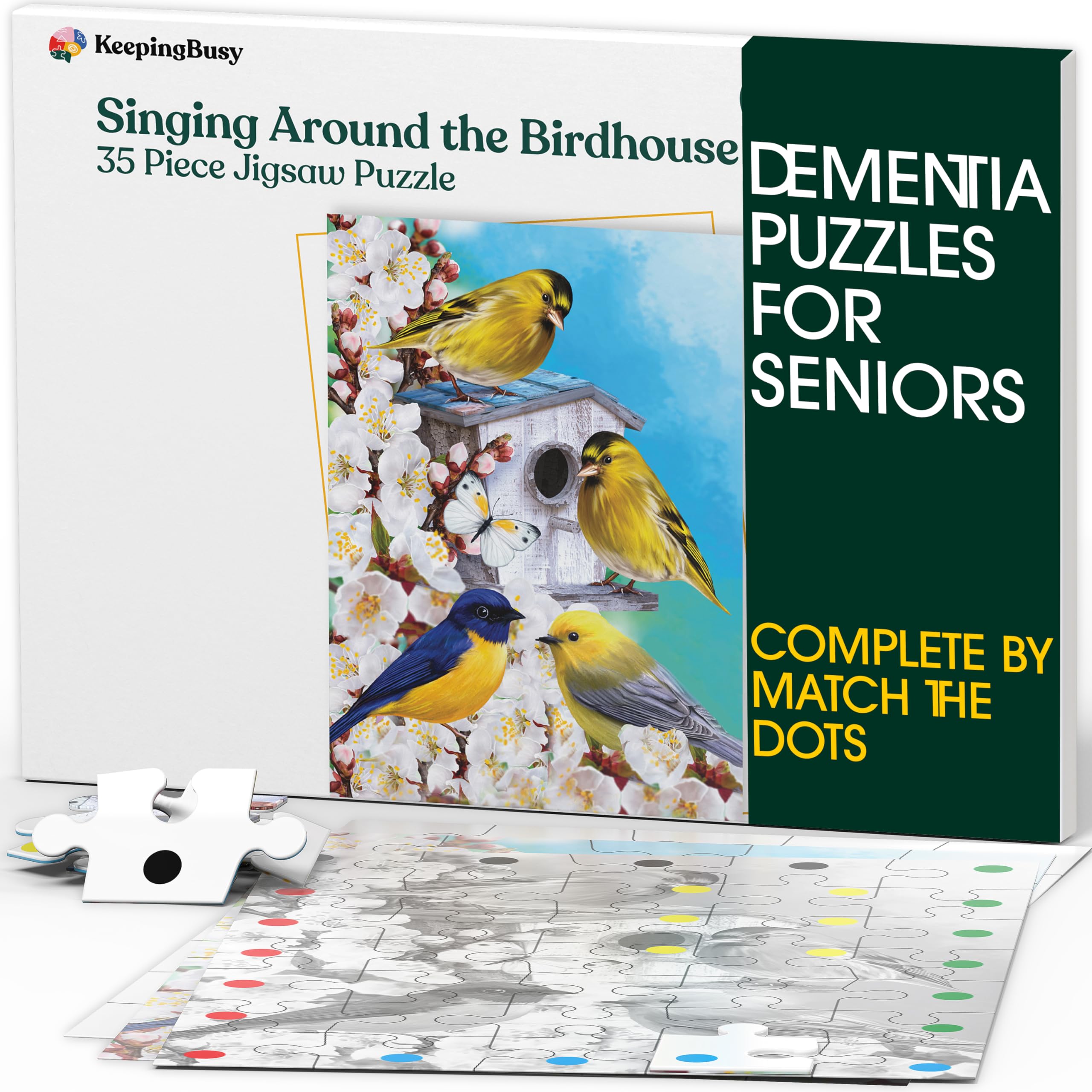 Amazon.com: Keeping Busy Dementia Puzzles for Seniors Birdhouse 35 ...