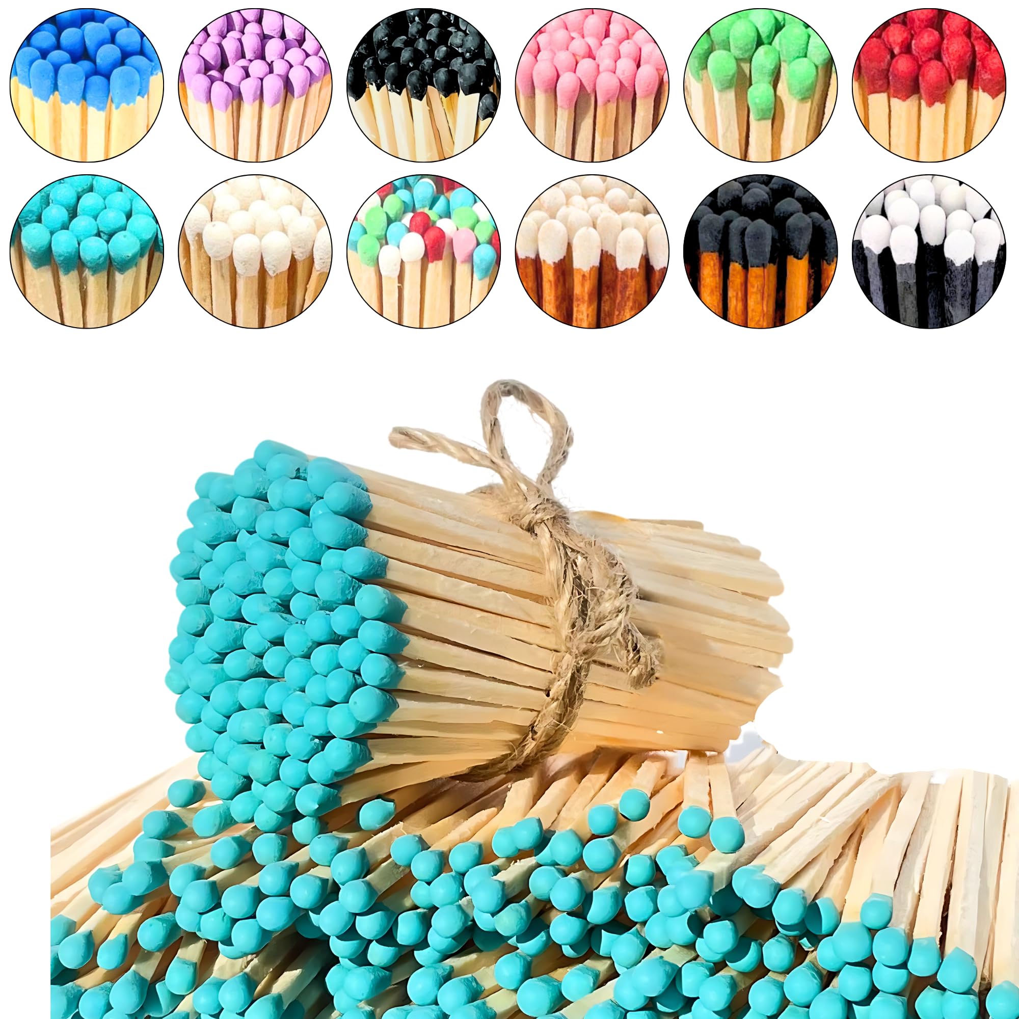 Amazon.com: 4" Long Color Matches (100 Count) | Colorful Loose 4 Inch ...