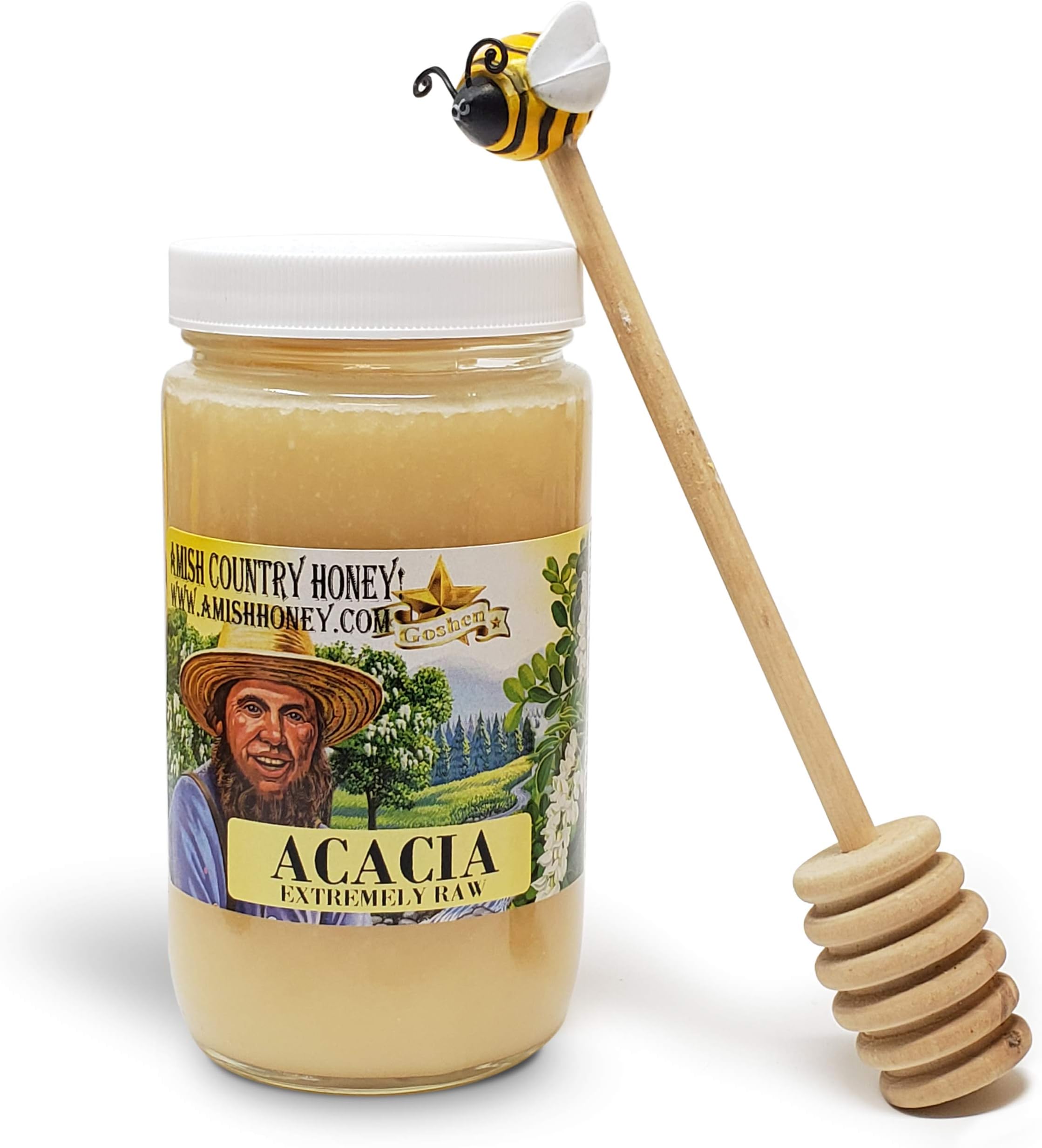 Amazon.com : Goshen Amish Country Honey Extremely Raw MOUNTAIN Honey ...