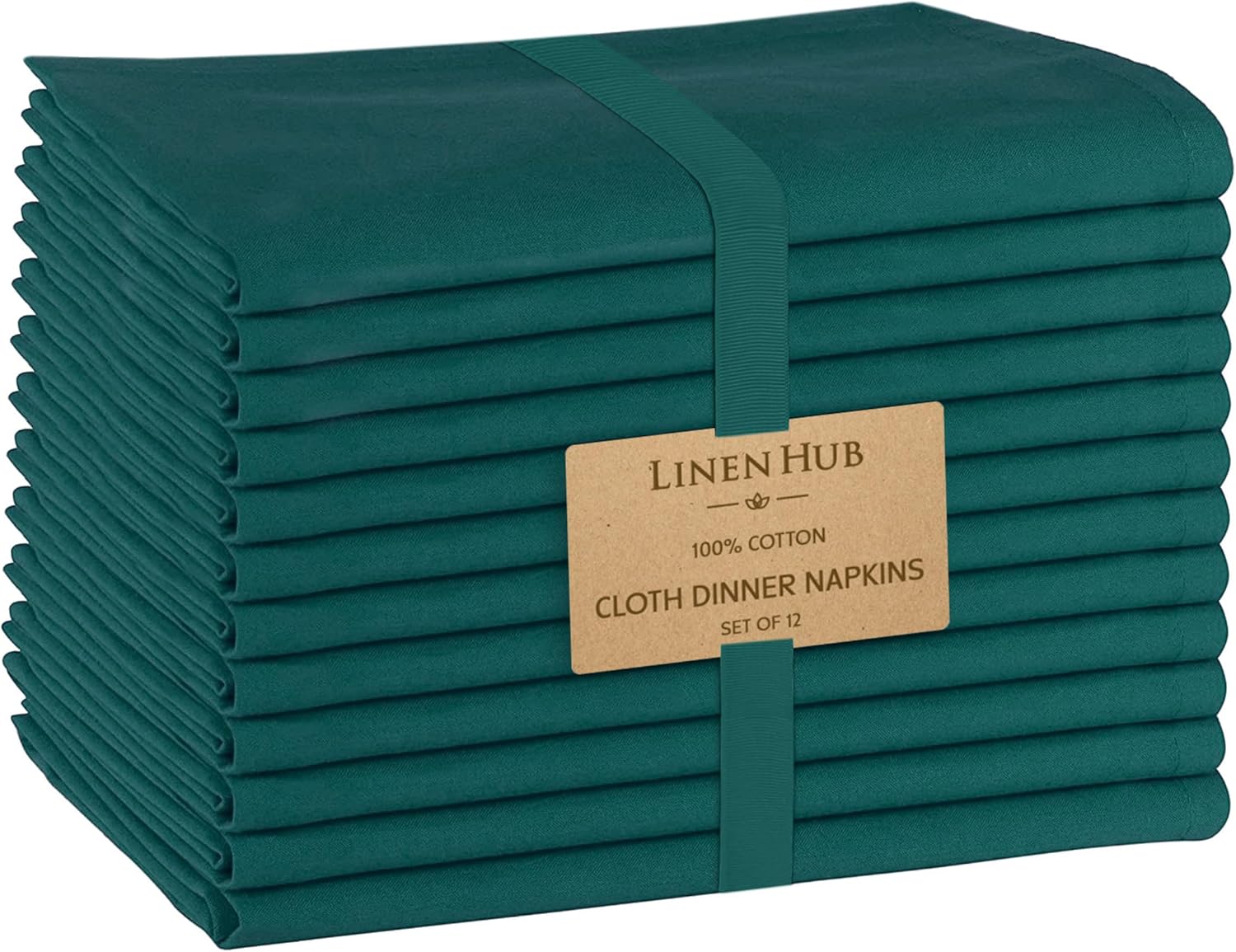 Amazon.com: Linen Hub Cloth Dinner Napkins 17x17 - Perfect Everyday Use ...