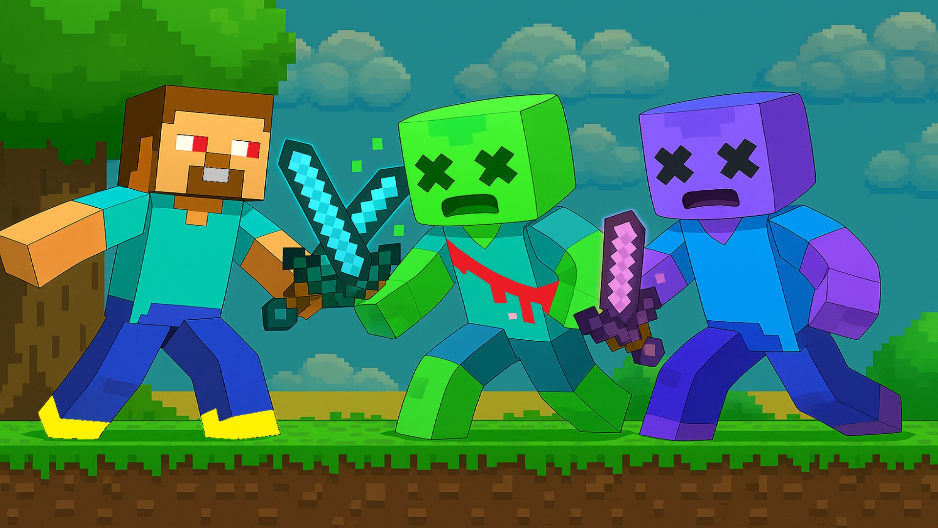 Ninja Sword: Pixel Stickman Fighting & Shadow Warrior Battle Game - Sword Combat, Retro Action ...