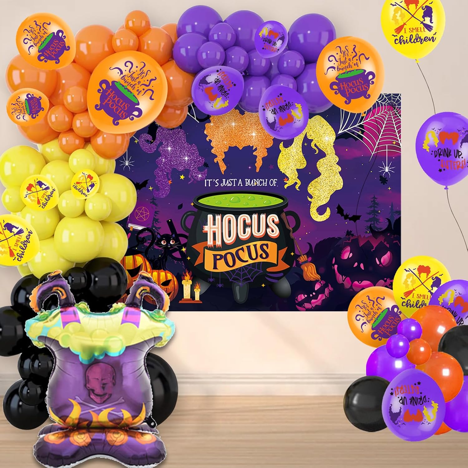 Amazon.com: Hawlloween Hocus Pocus Party Decorations Hocus Pocus ...