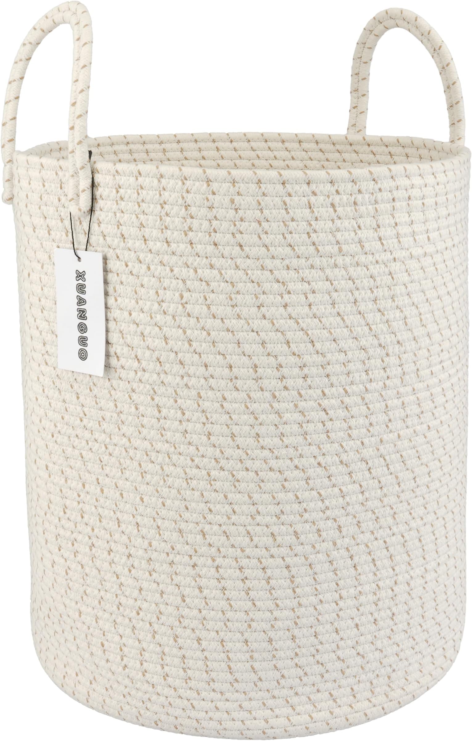 Amazon.com: XUANGUO Cotton Rope Laundry Basket Hamper for Clothes Woven ...