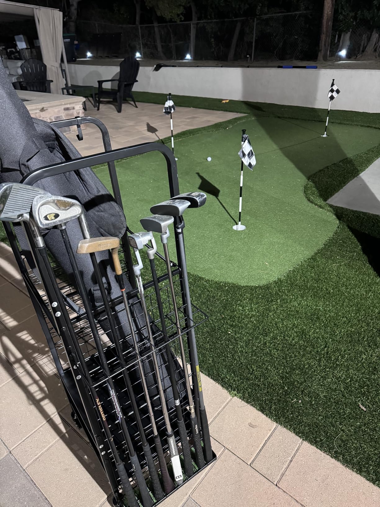 $12/mo - Finance Golf Bag Storage Garage Organizer - Golf Bag Organizer ...