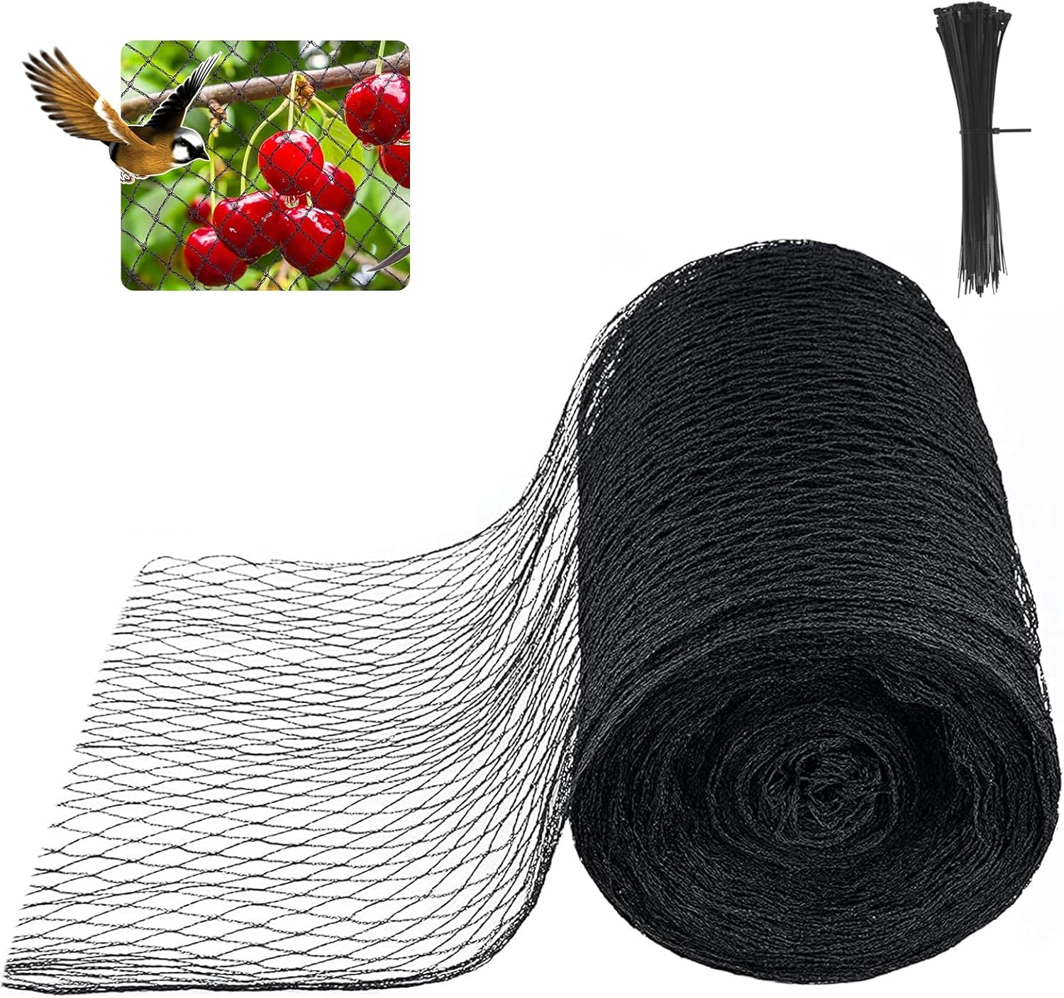 Amazon.com : mychoiii Bird Netting 25x50 ft,1" Mesh Garden Netting Pest Barrier for Plants ...