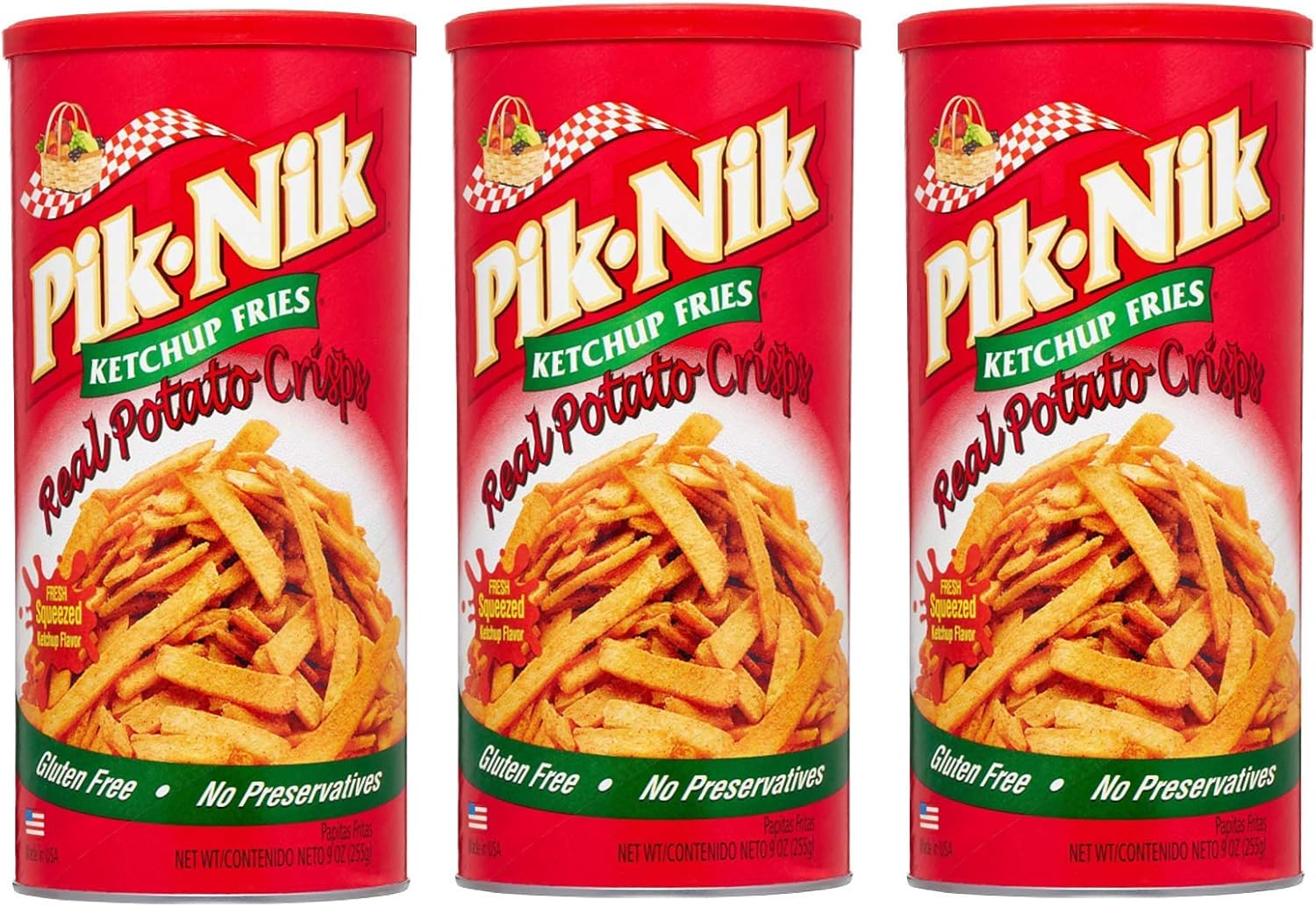Pik-Nik Ketchup Fries Pack of Three 255 Grams Each Pack (765Grams ...