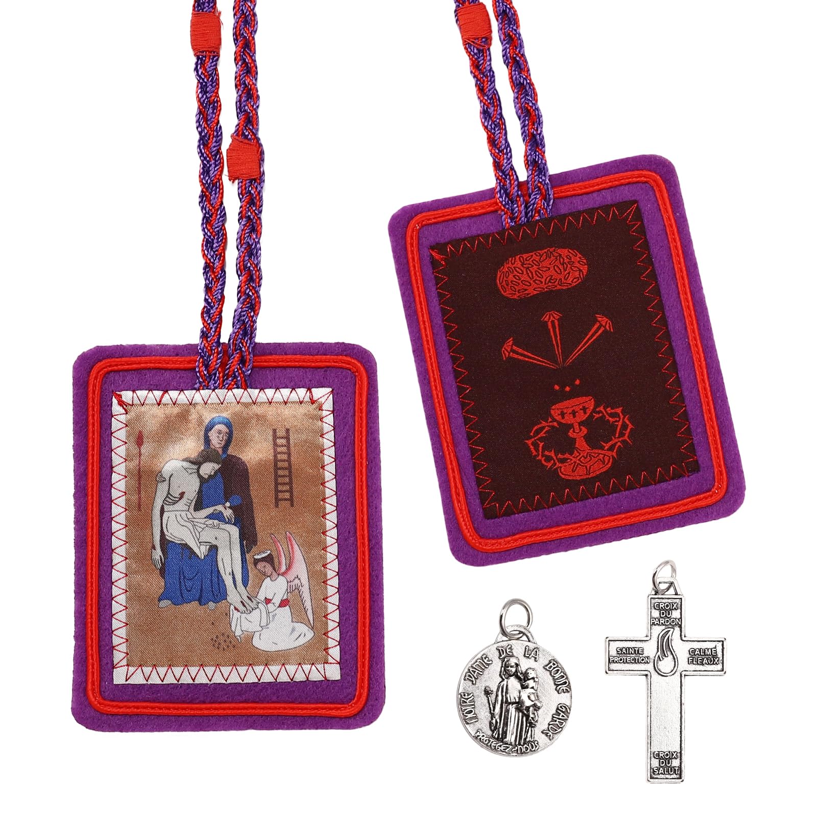 Escapulario Católico Morado d... - B0F1TD763V | Encarguelo.com