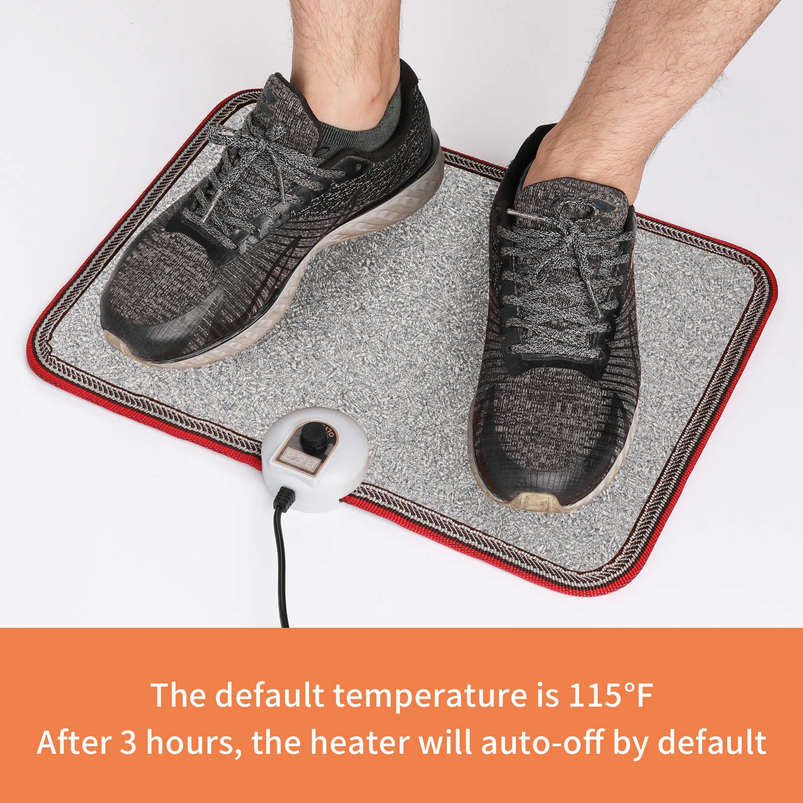 Snapklik.com : Electric Heated Floor Mats Under Desk, Heated Foot ...