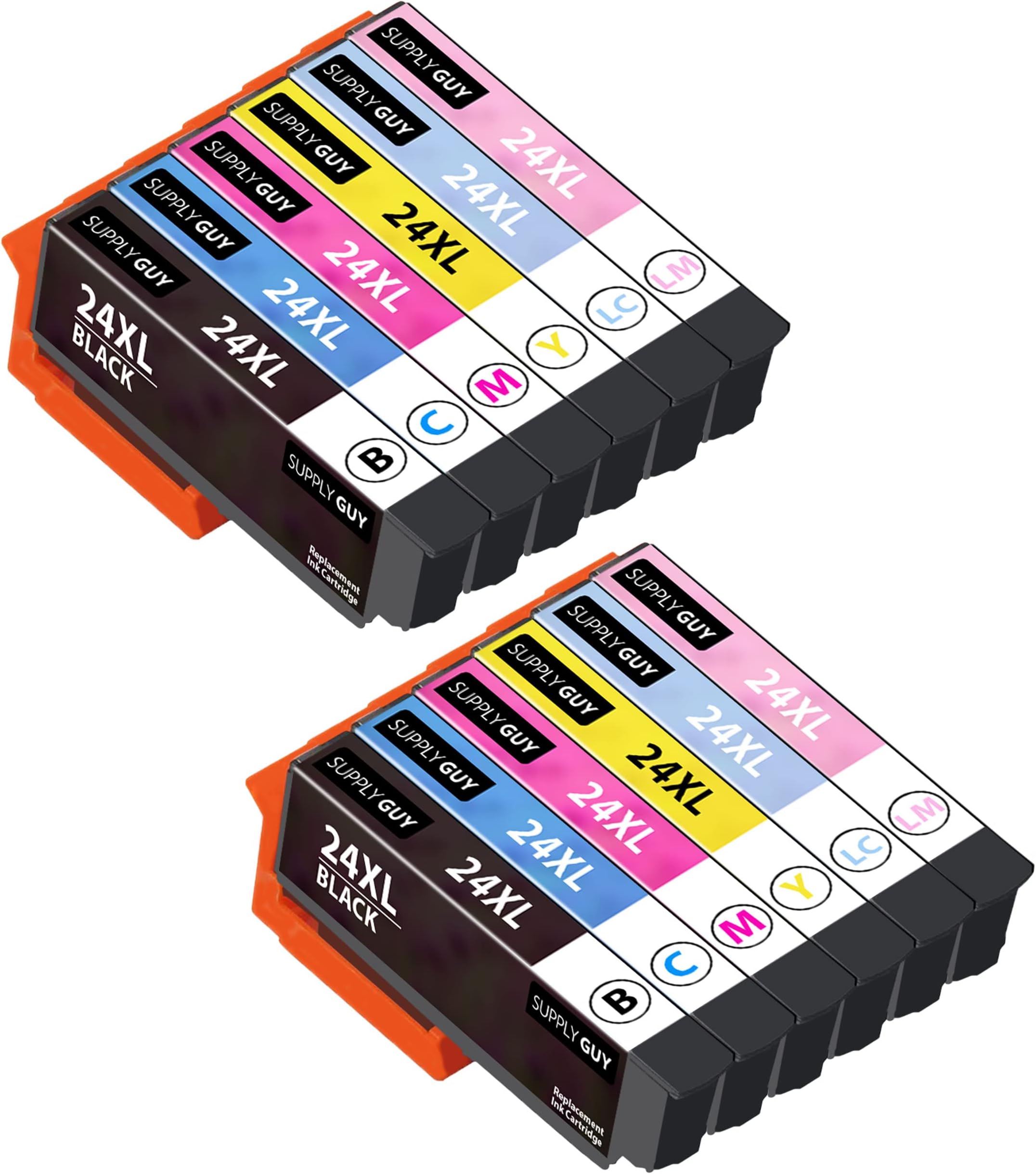 Supply Guy 12 ink cartridges compatible with Epson 24XL / 24 XL ...