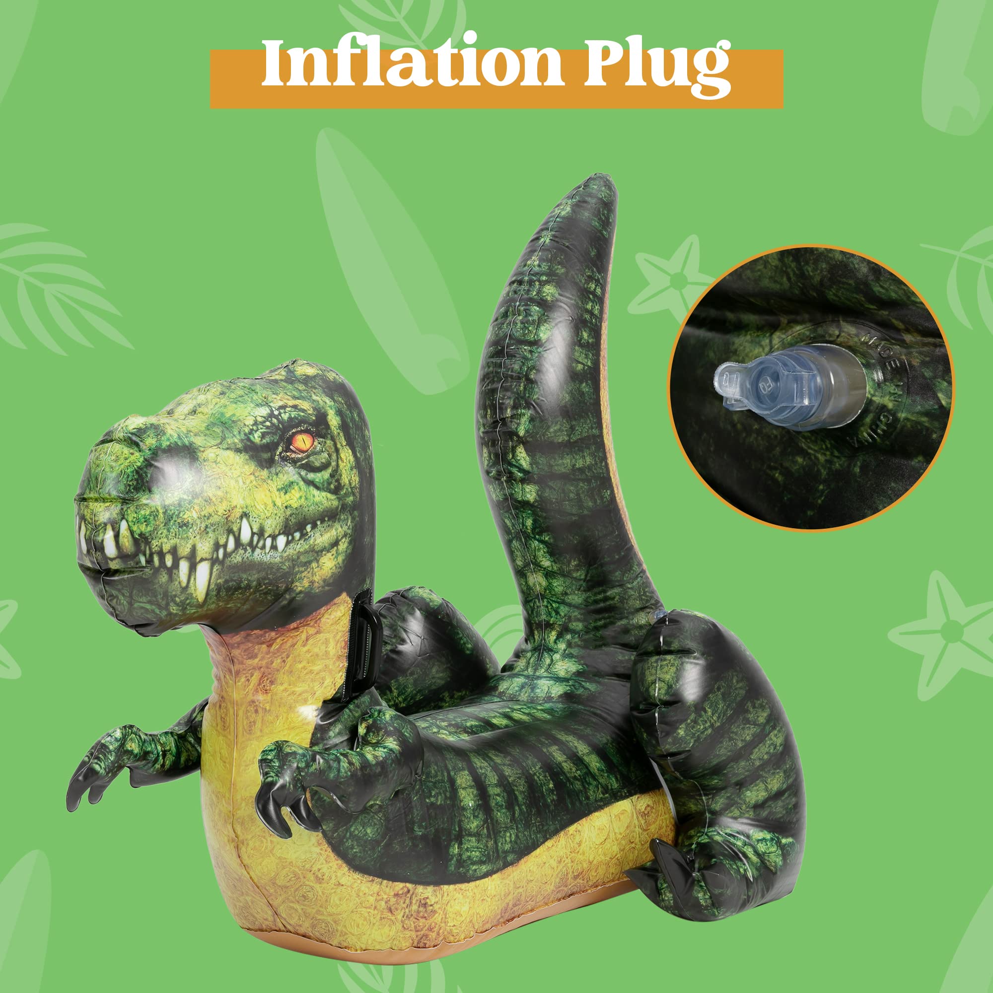 Sloosh Inflatable Dinosaur Pool Float for Boys Girls Summer Beach ...