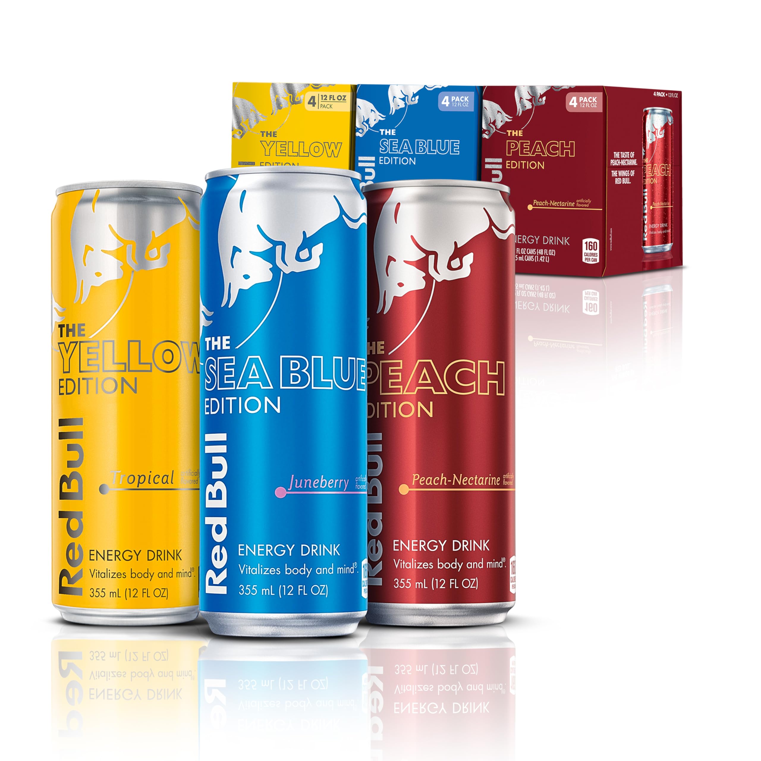 Buy Bundle of Red Bull Energy Drink, The Yellow Edition, 12 Fl oz (4 ...