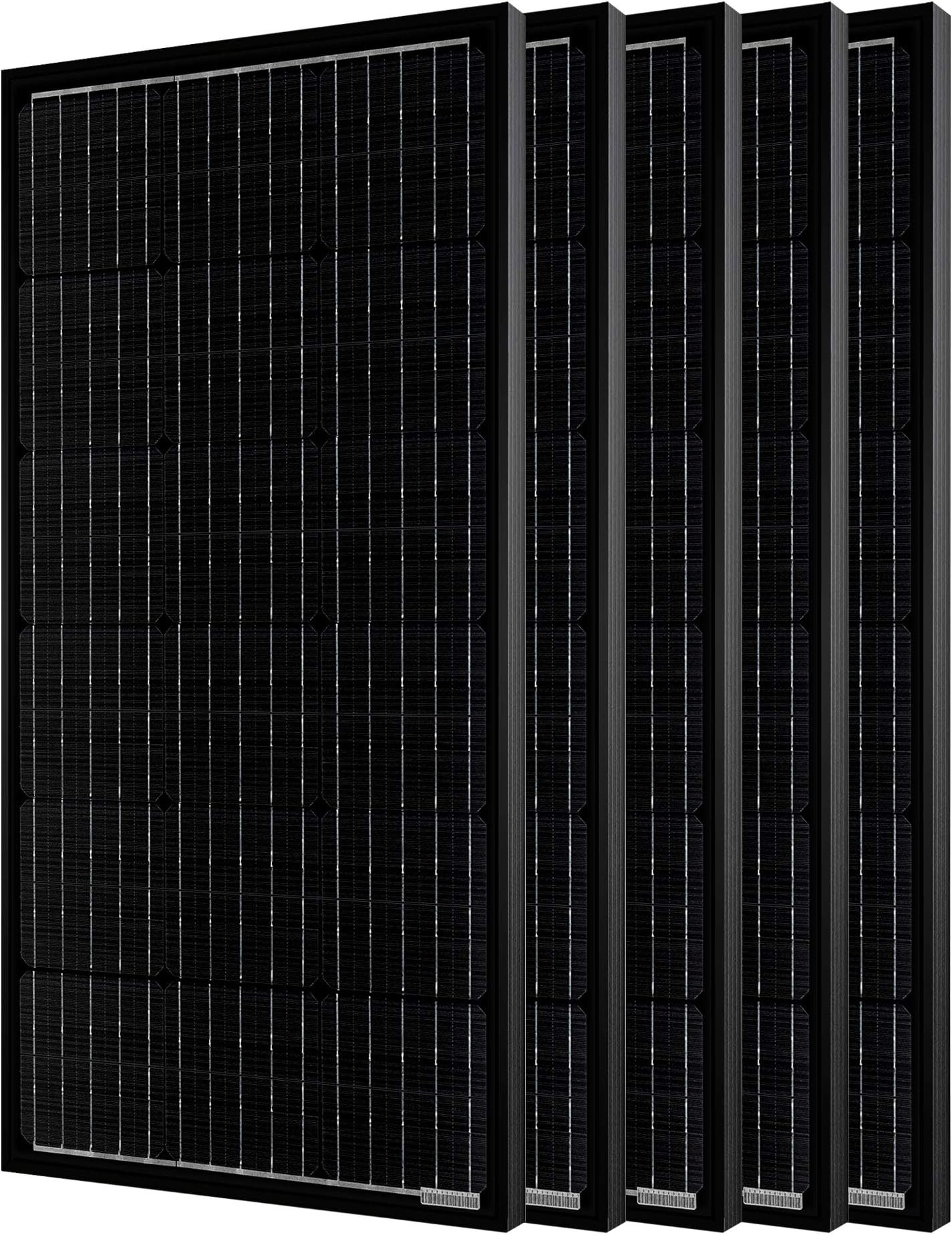 Amazon.com : WERCHTAY 12V 200 Watt Solar Panels 2 Pack, 10 BB 100W ...