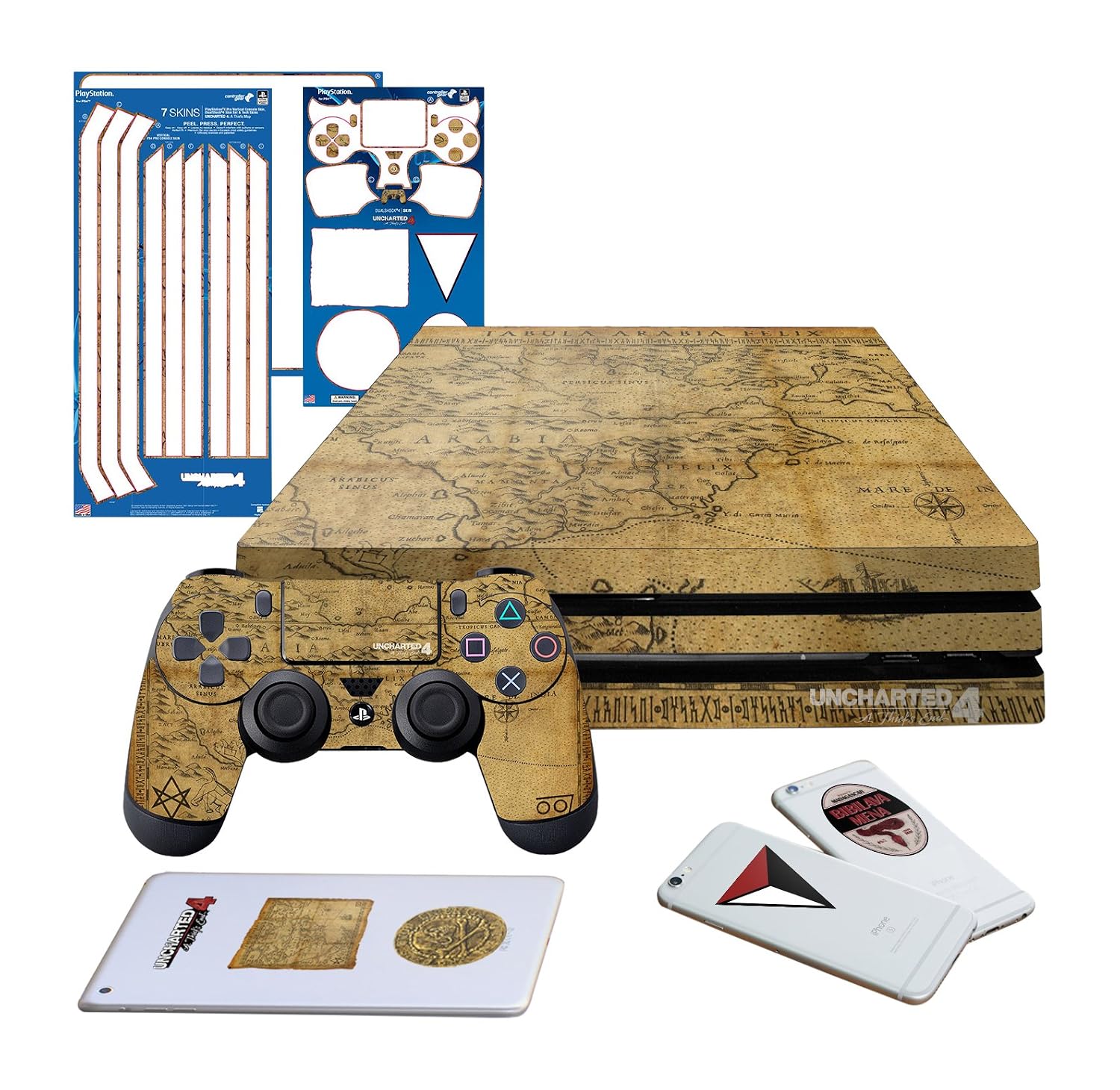 Amazon.com: Controller Gear Officially Licensed Uncharted 4 Map - PS4 ...